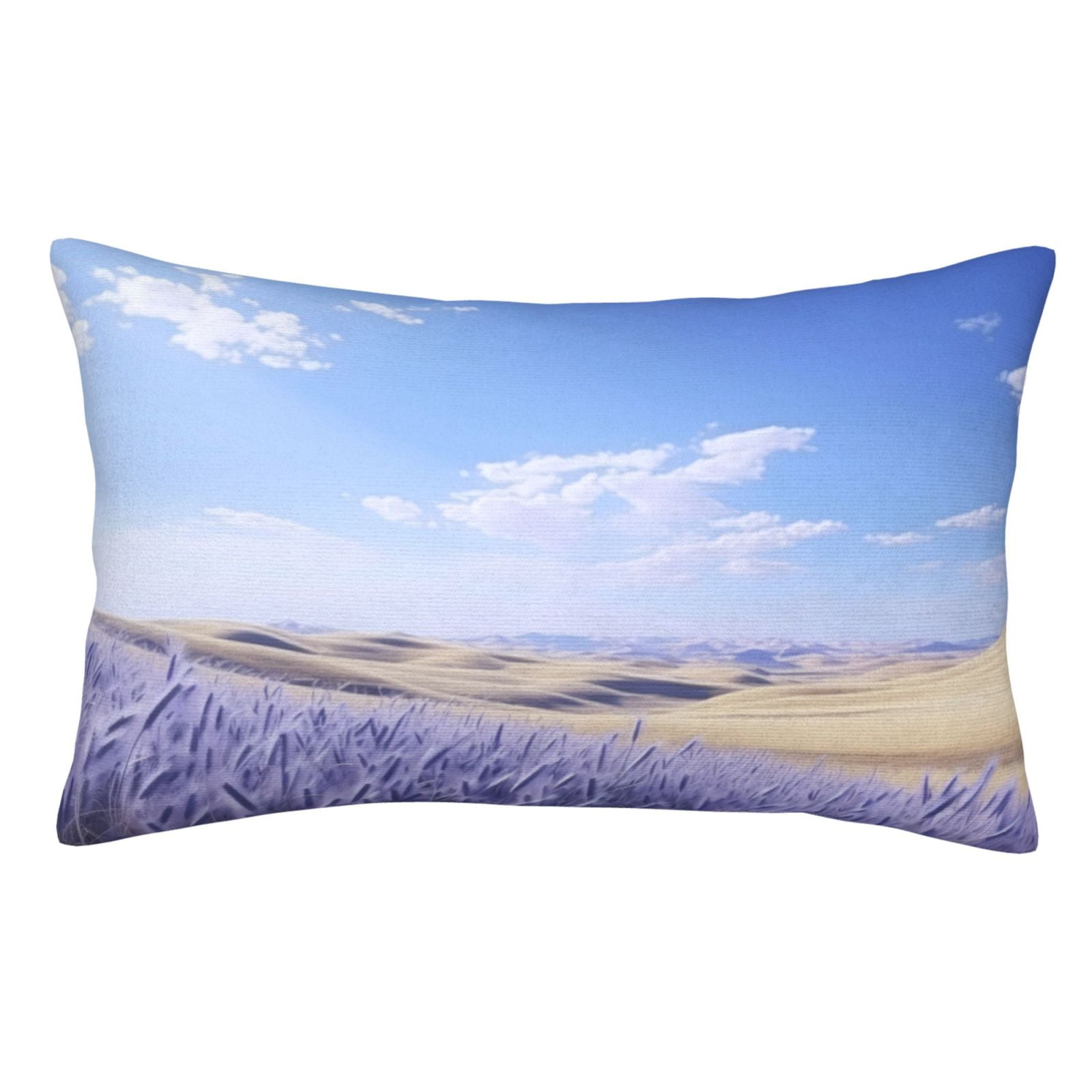 Vsdgher Lavender Fields Under Blue Sky Pillow Cases, Pillow Covers ...