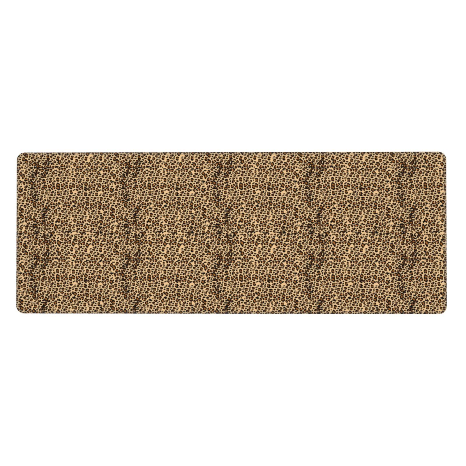 Vsdgher Leopard Print Brown for Mouse Pad with Stitched Edges,Desk mat ...