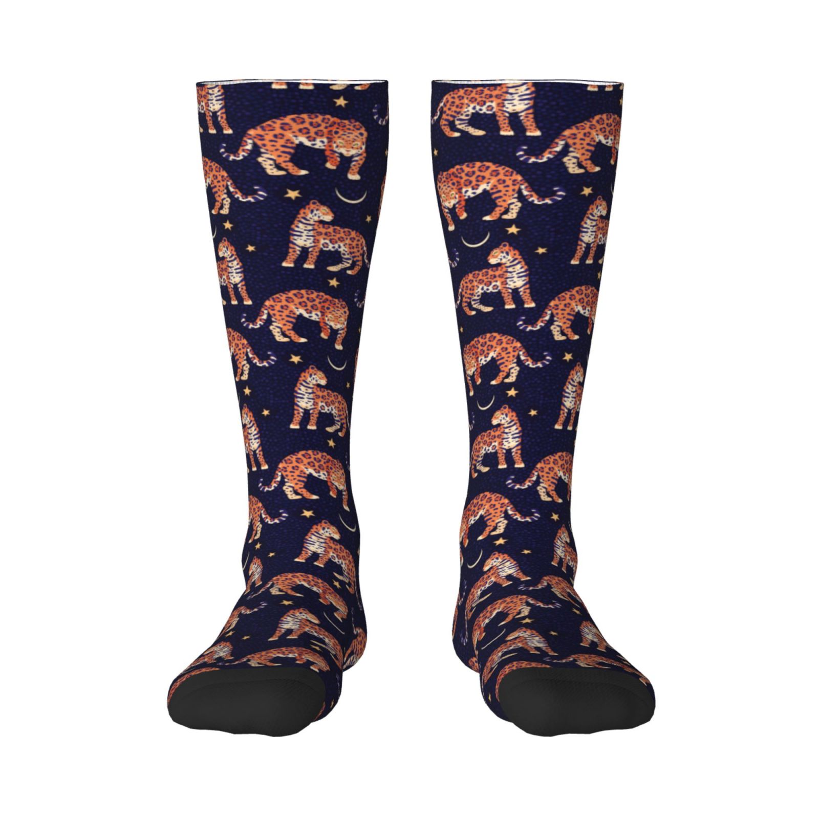 Vsdgher Leopard Print Print Thigh High Socks Extra Long Stretchy Sock ...