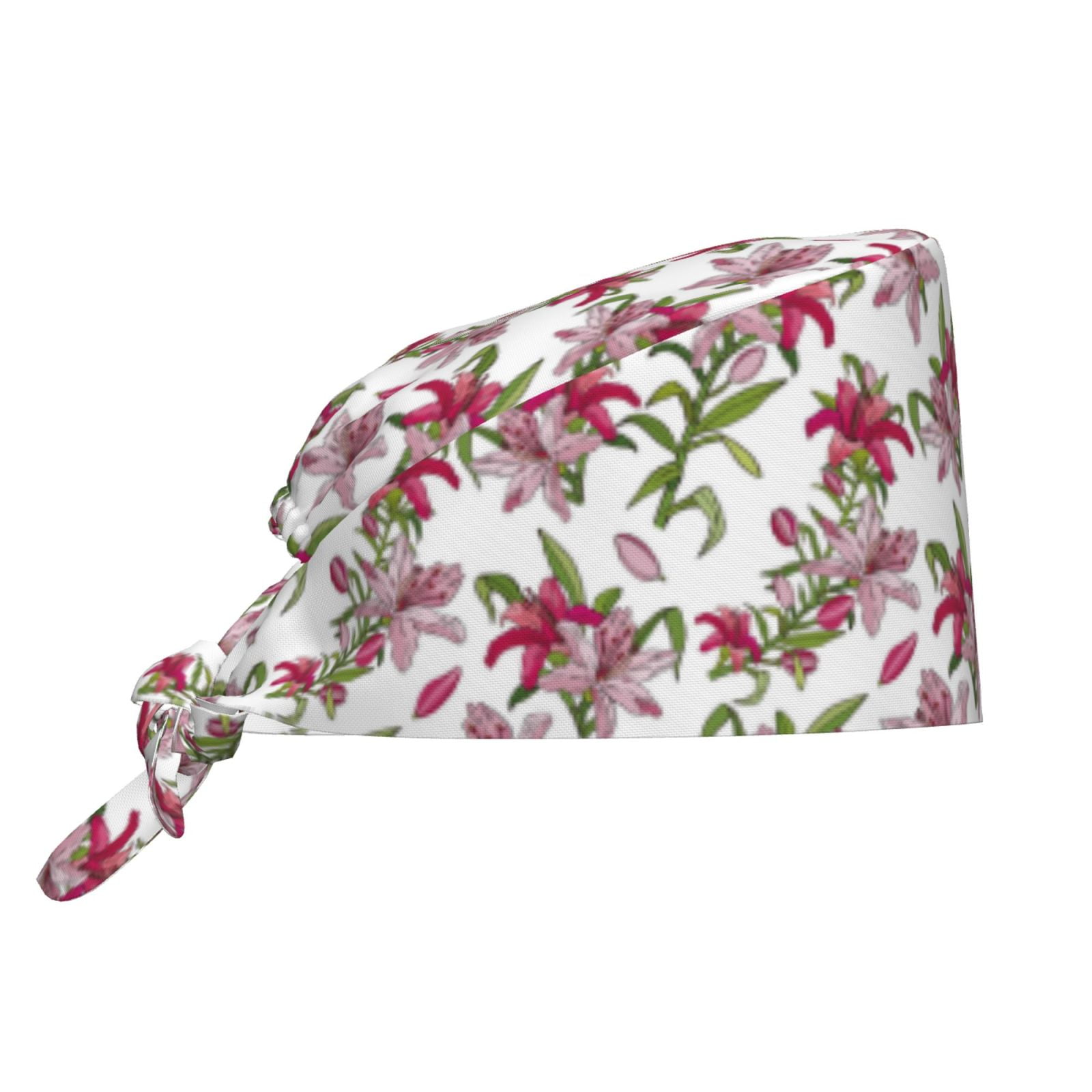 Vsdgher Lilies Flowers Men Women Adjustable Cap Working Hat Tie Back ...
