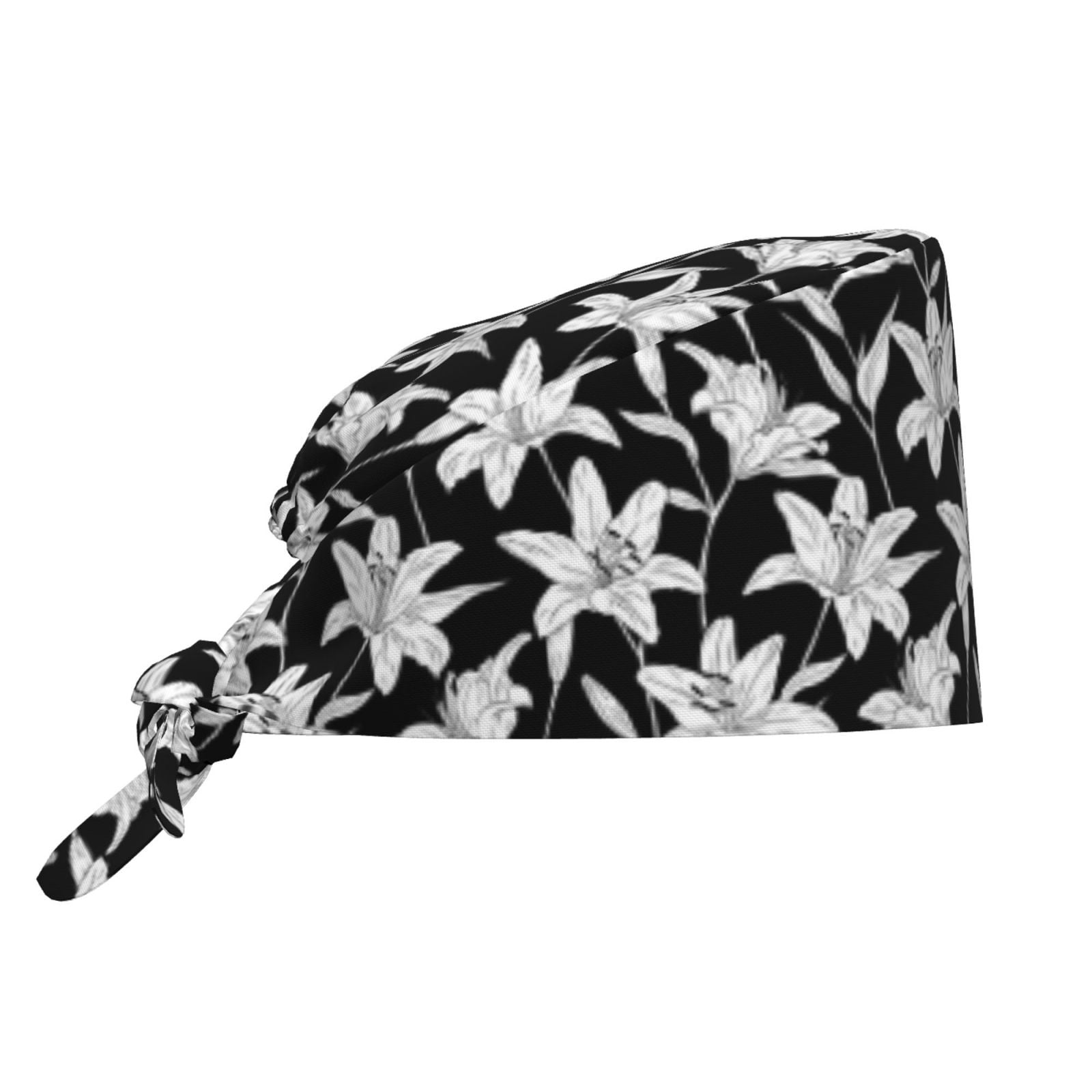 Vsdgher Lilies Flowers Men Women Adjustable Cap Working Hat Tie Back ...