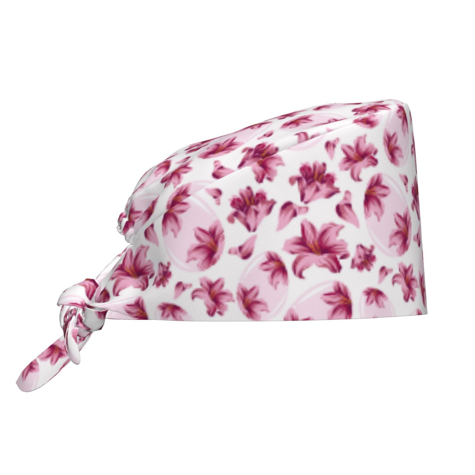 Vsdgher Lilies Flowers Men Women Adjustable Cap Working Hat Tie Back ...