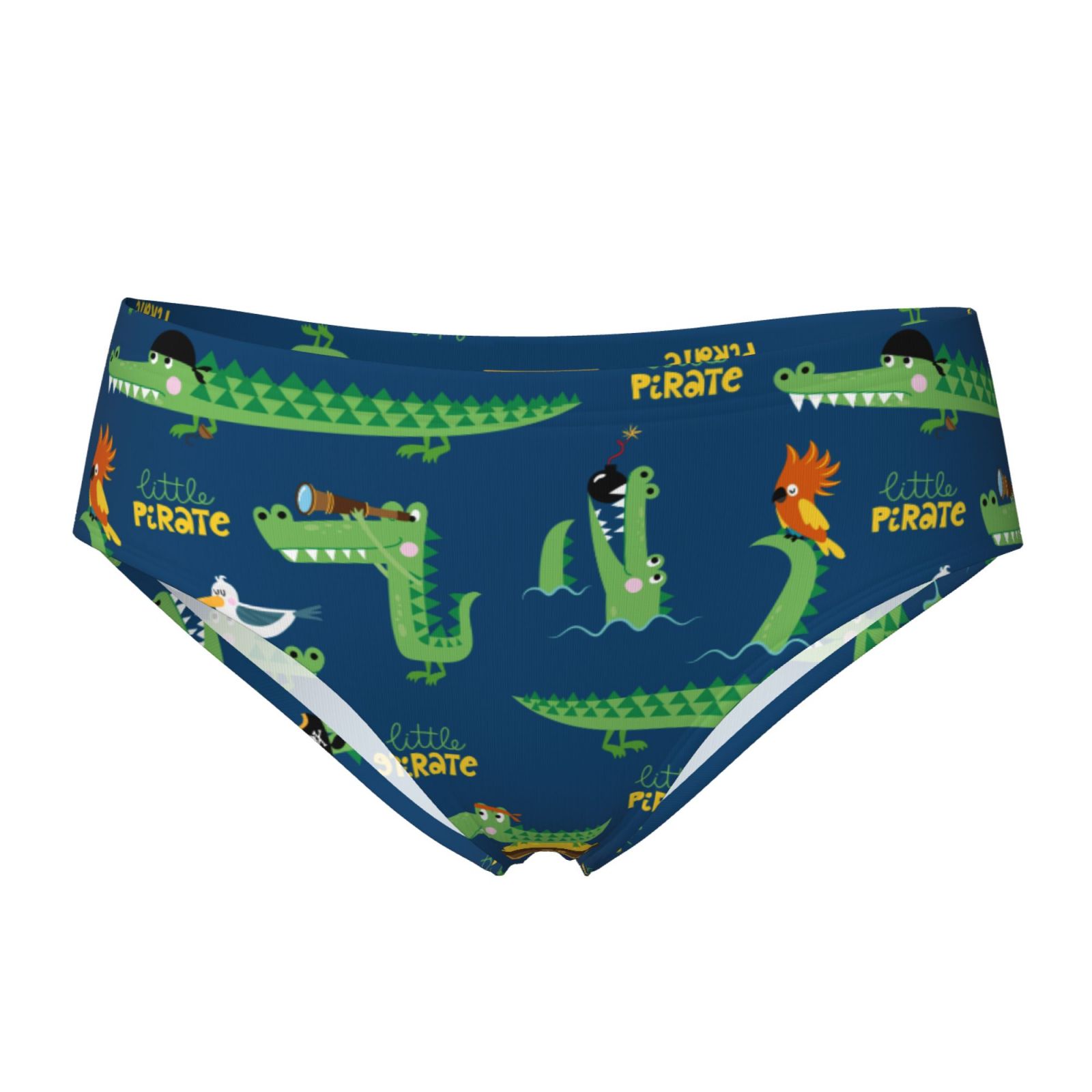 Vsdgher Little Pirate Crocodile Pattern Women's Underwear Low Waisted ...