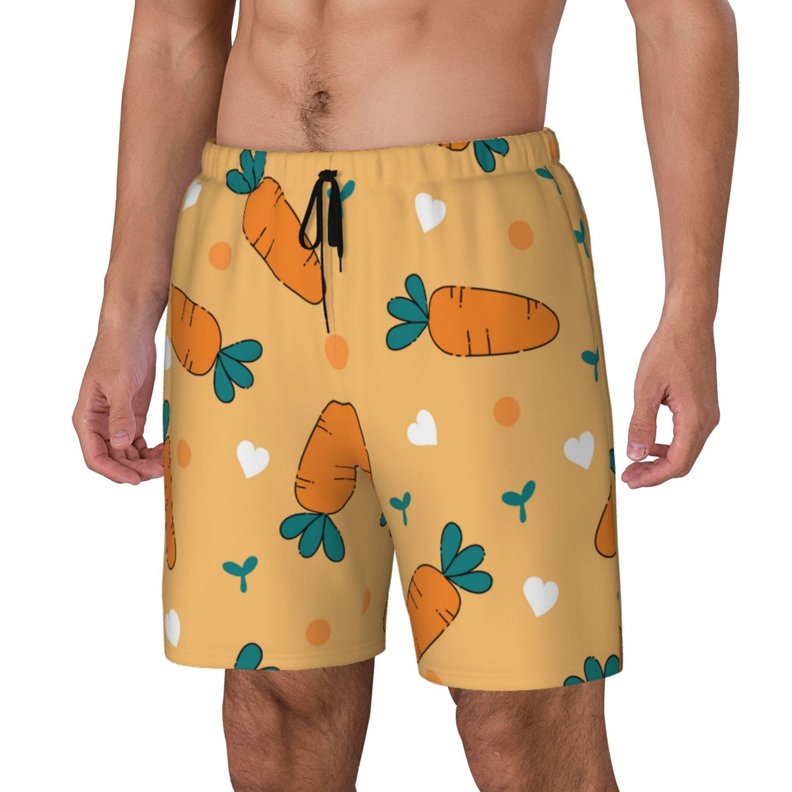 Vsdgher Love Carrot for Mens Swim Trunks with Compression Liner Swim ...