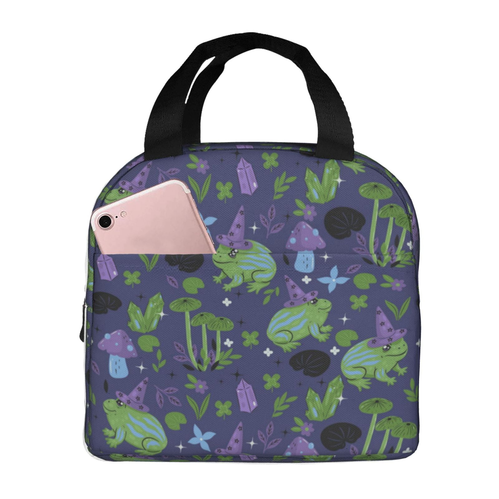 Vsdgher Magic Toads in Hats Lunch Bag, Lunch Box for Women Adult Men ...