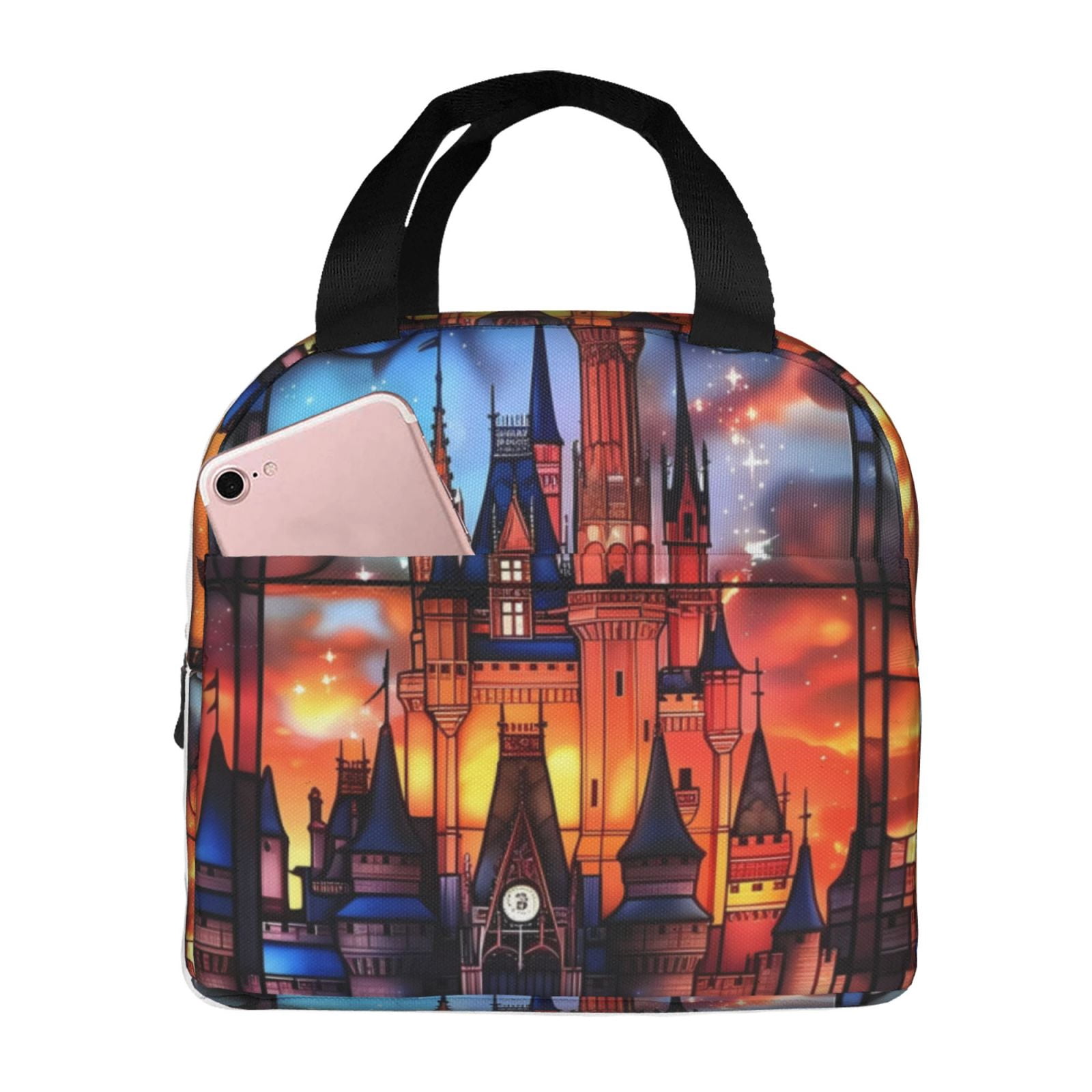 Vsdgher Magical Stained Glass Castle Lunch Bag, Lunch Box for Women ...