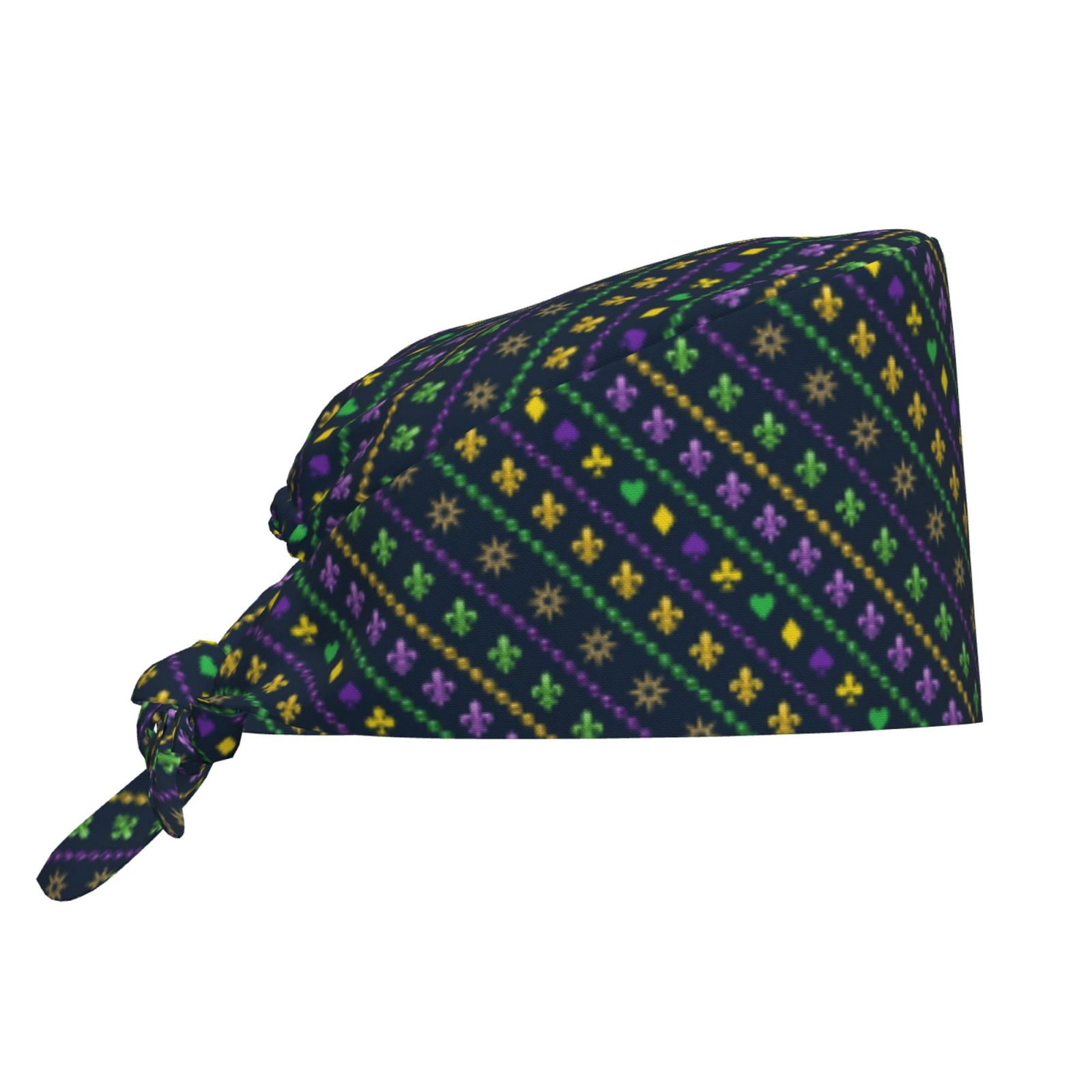 Vsdgher Mardi Gras Strings of Beads Men Women Adjustable Cap Working ...