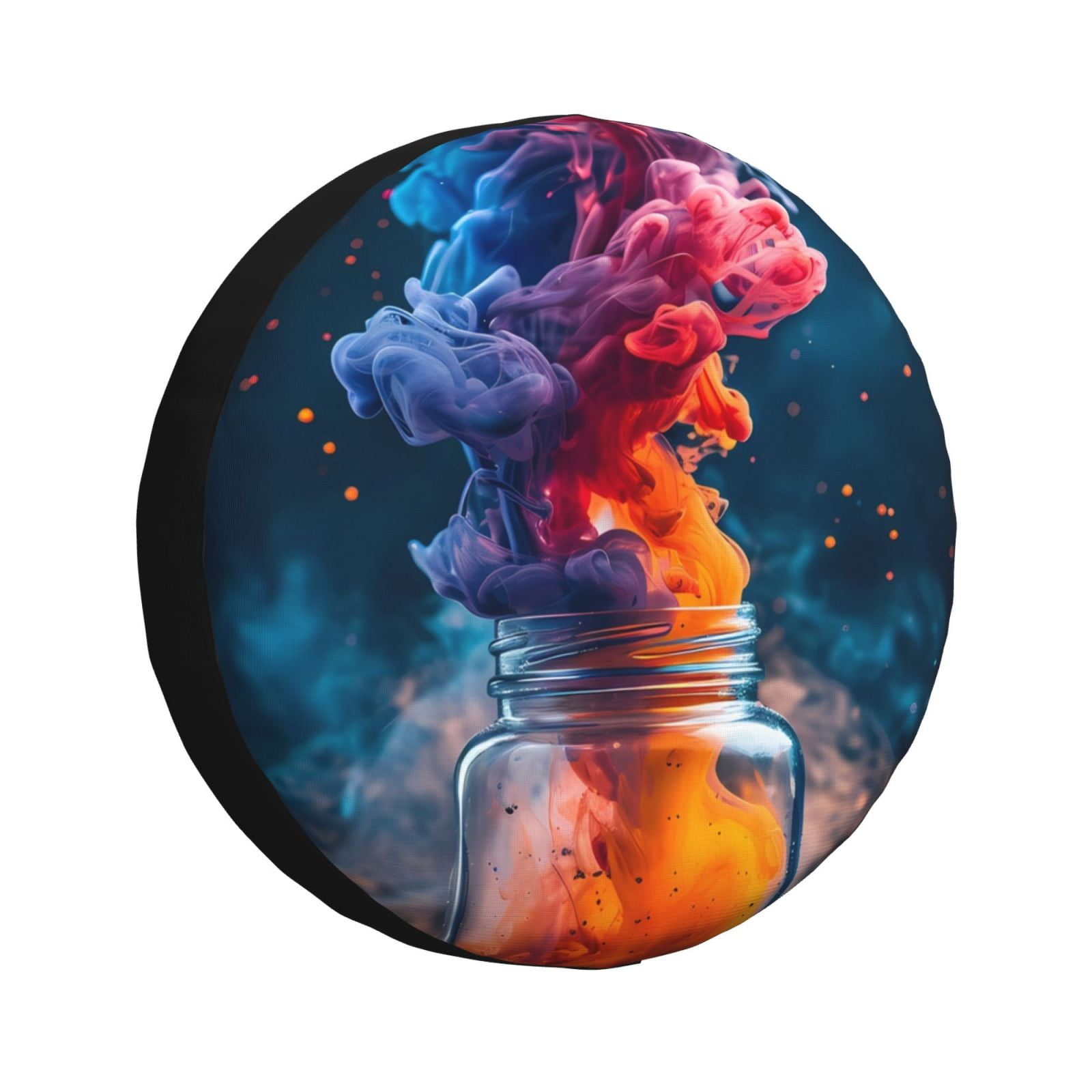 Vsdgher Modern Art Red And Blue Colors for Spare Tire Cover, Tire Wheel ...