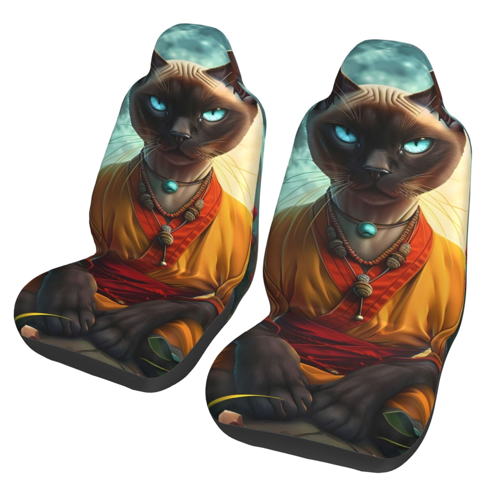 Vsdgher Moonlit Hairless Cat Monk Automotive Seat Covers for Cars ...