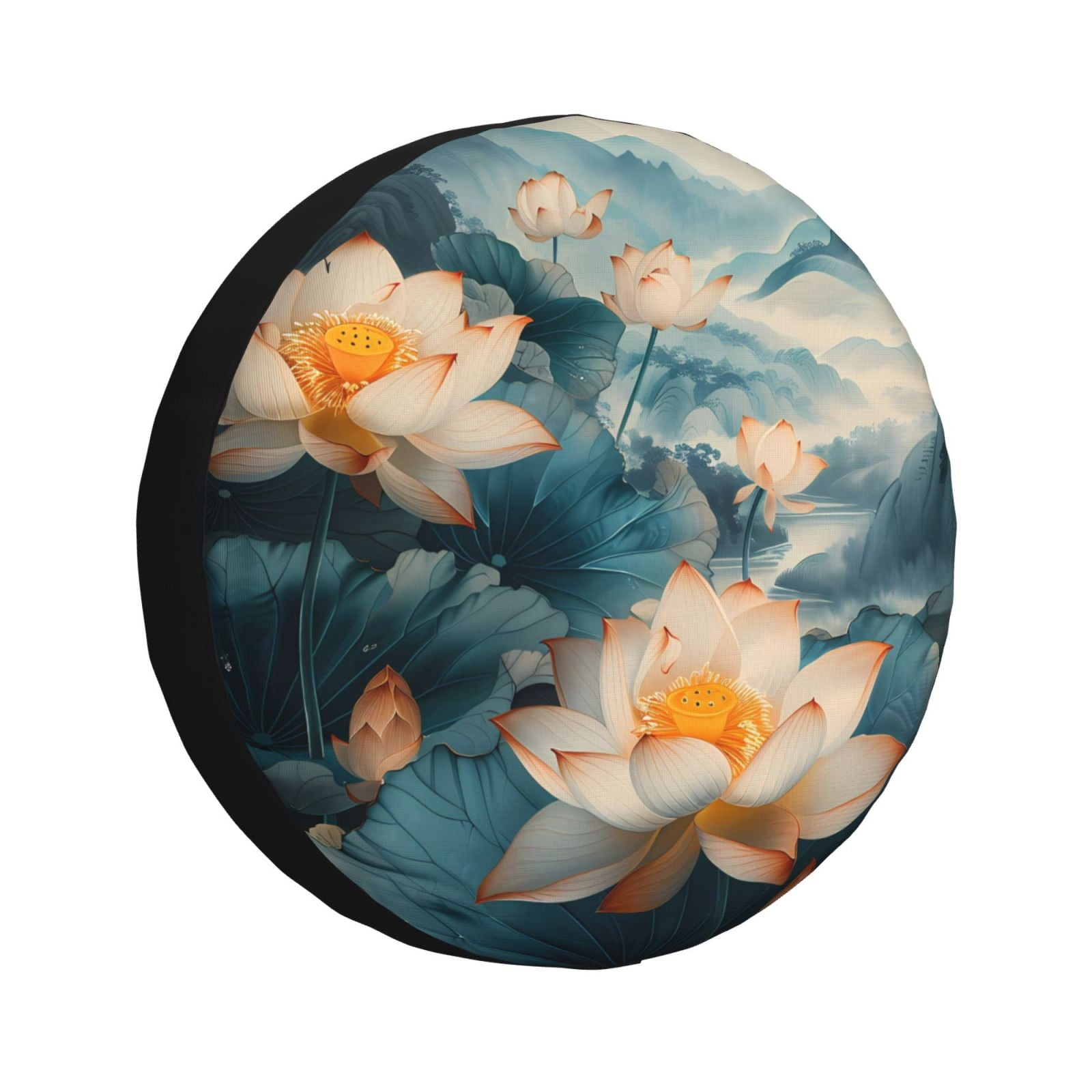 Vsdgher Mountain Lotus Serenity for Spare Tire Cover, Tire Wheel Protector Wheel Cover Fit for ...