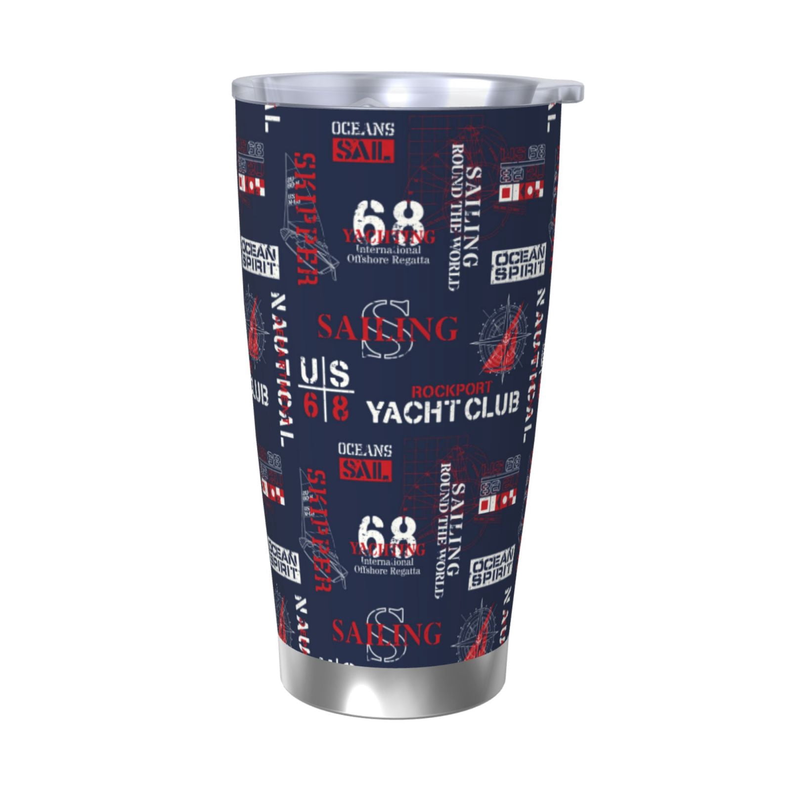 Vsdgher Nautical Style Sailboat 20 Oz Stainless Steel Vacuum Insulated ...