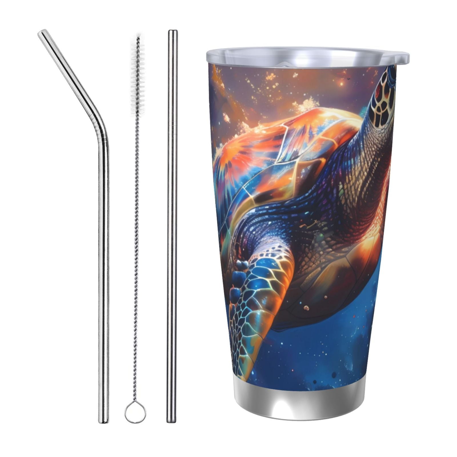 Vsdgher Night Sky Turtle 20 Oz Stainless Steel Vacuum Insulated, Travel ...