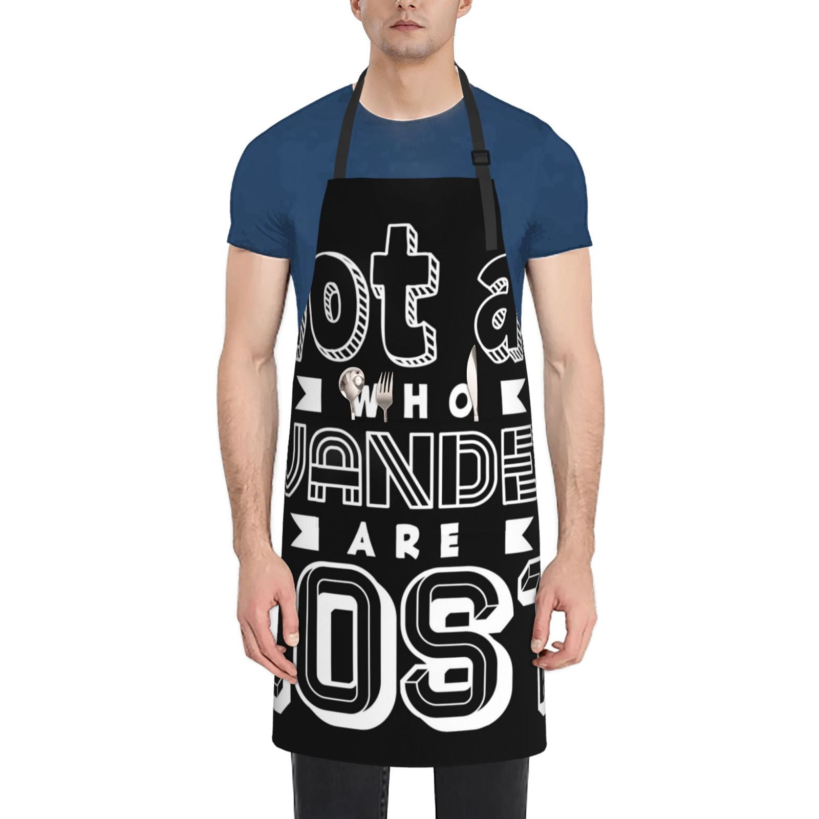 Vsdgher Not All Who Wander Are Lost 2 Waterproof Apron with 2 Pockets ...