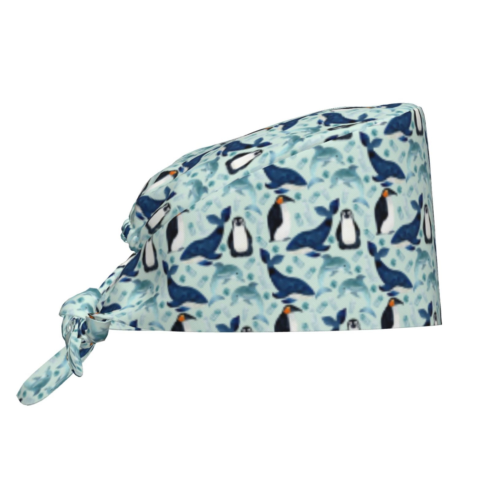 Vsdgher Penguins Dolphins Whales Men Women Adjustable Cap Working Hat ...