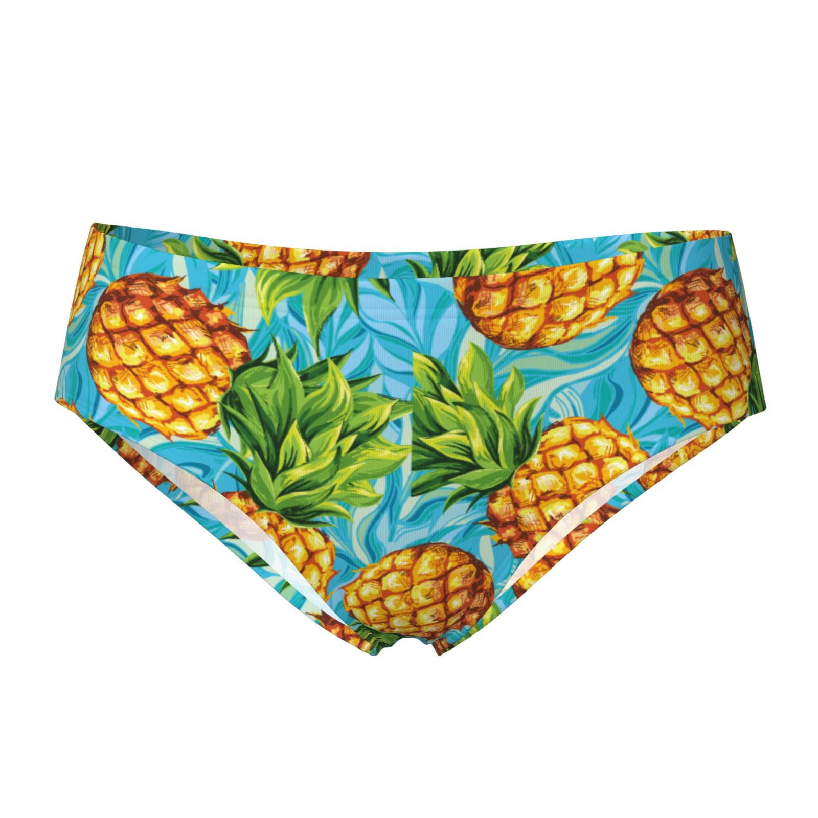 Vsdgher Pineapple Pattern Women's Underwear Low Waisted Full Coverage ...