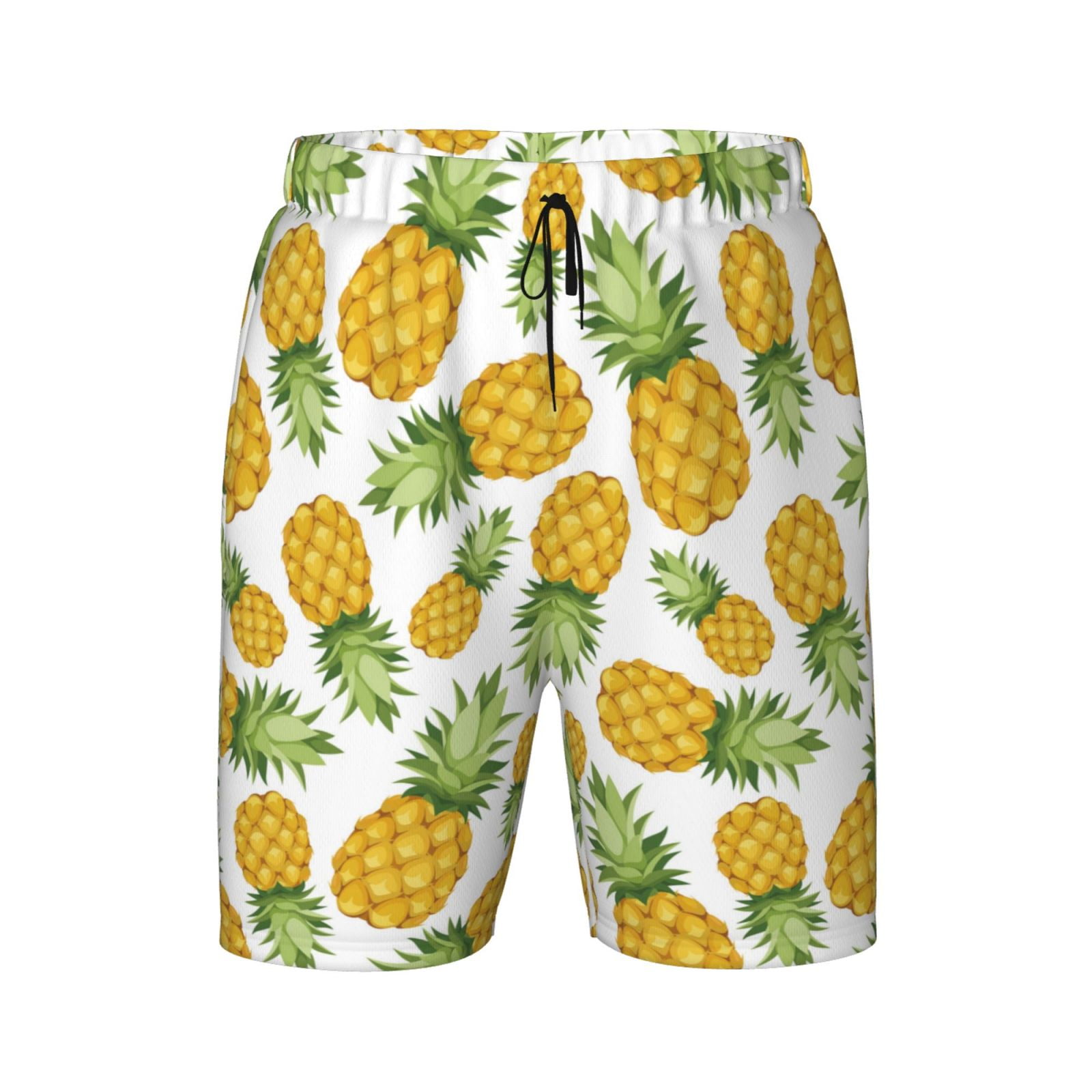 Vsdgher Pineapple Print Mens Swim Trunks Bathing Suit Compression Liner ...