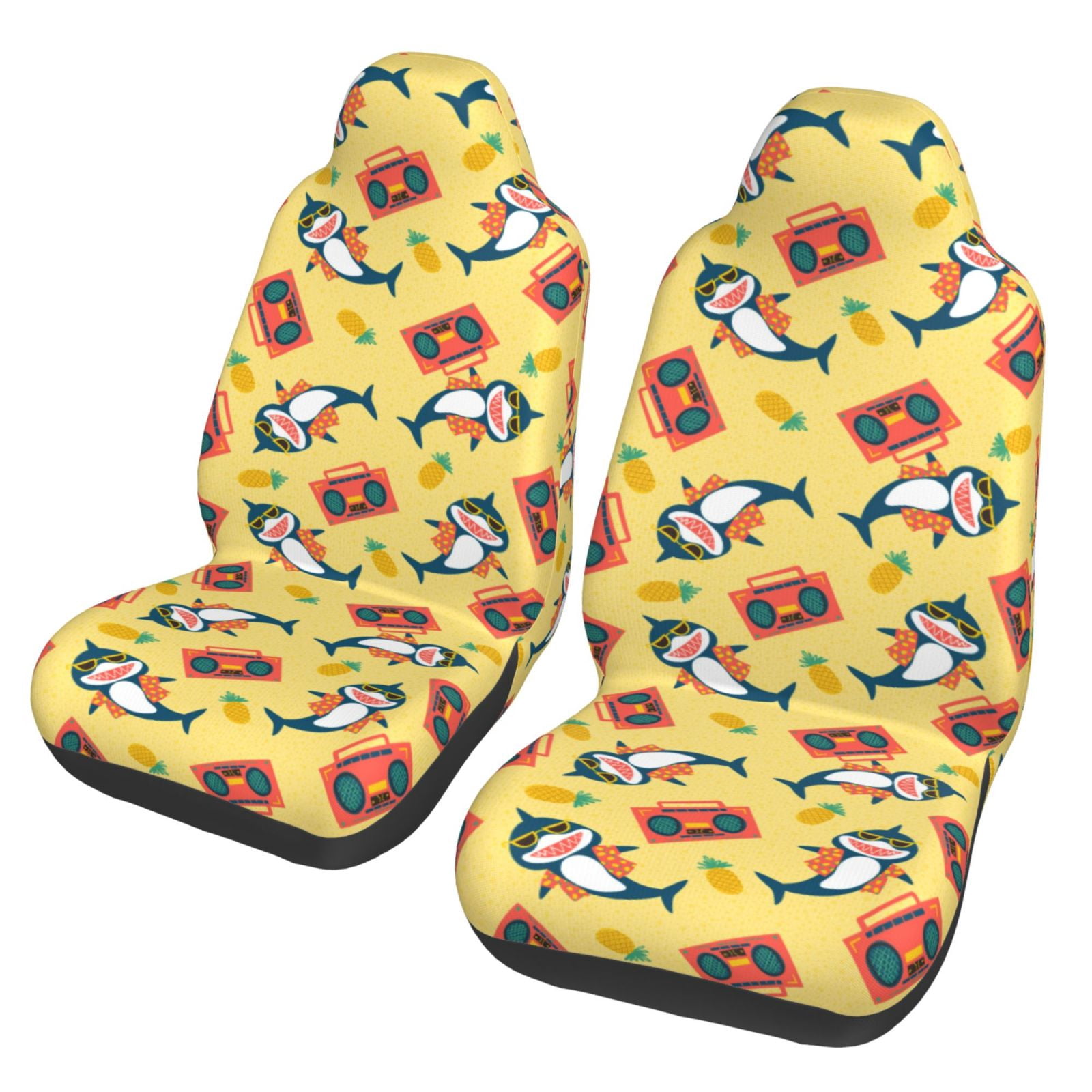 Vsdgher Pineapples Sharks In Hawaiian Automotive Seat Covers for Cars ...