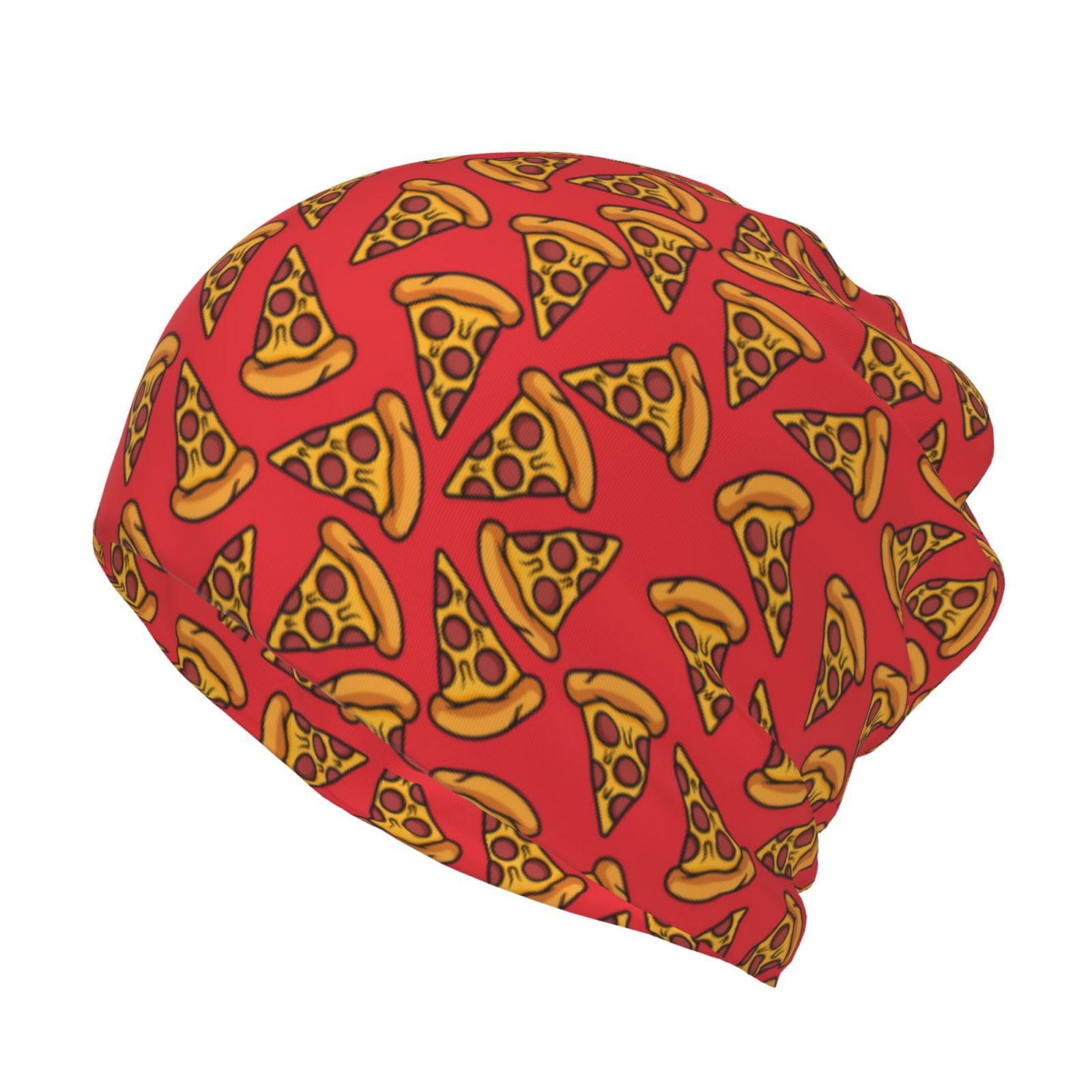 Vsdgher Pizza Cartoon Slouchy Beanie Hat for Men/Women, Skull Cap Chemo ...