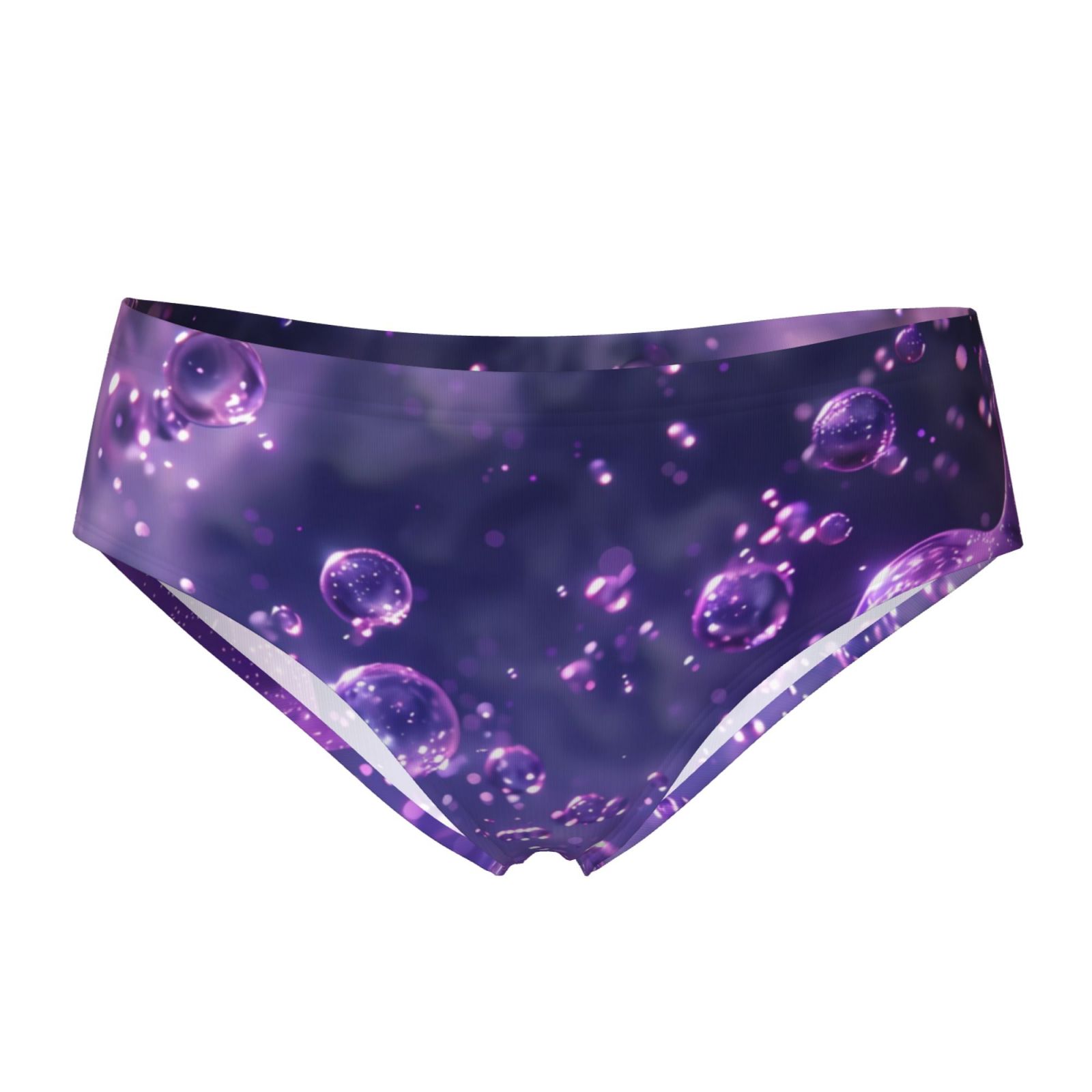 Vsdgher Purple Bubble Abstract Art Pattern Women's Underwear Low ...