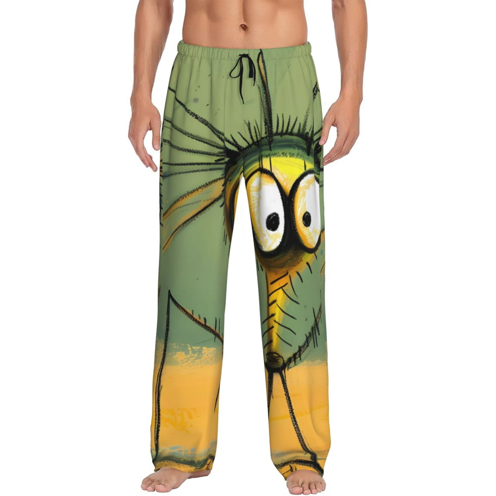 Vsdgher Quirky Cartoon 123 Mens Pajama Pants Sleep & Lounge Pants, PJ ...