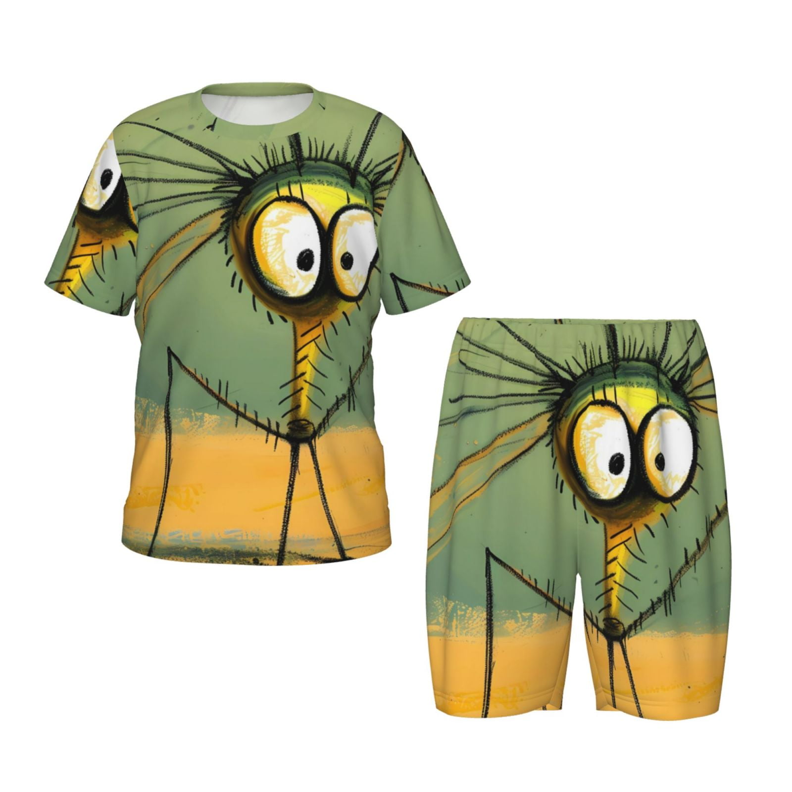 Vsdgher Quirky Cartoon 123 for Kids Short Sleeve Pajamas Kids Summer ...