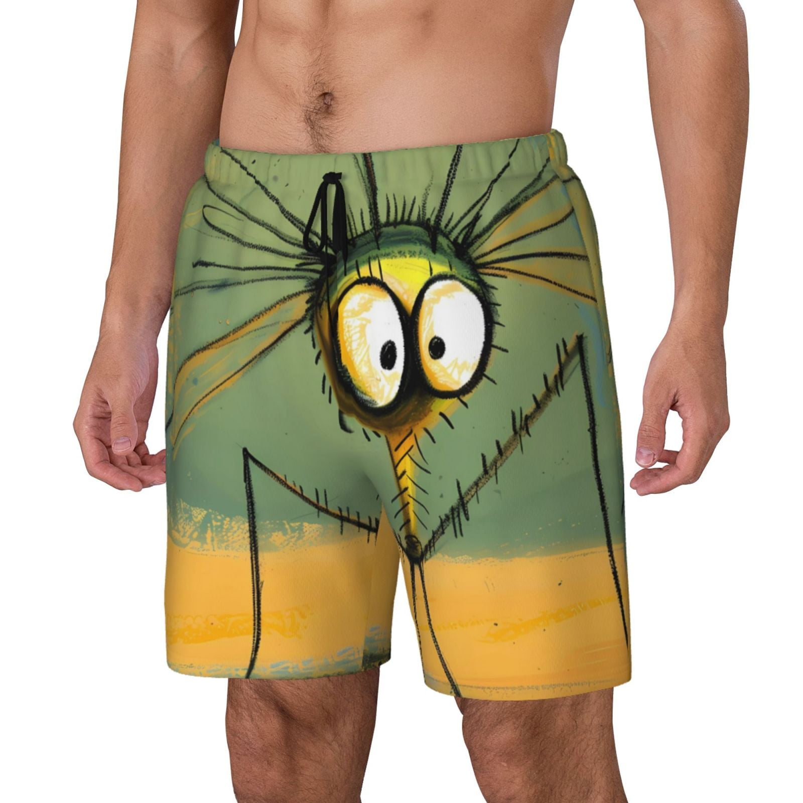 Vsdgher Quirky Cartoon 123 for Mens Swim Trunks with Compression Liner ...