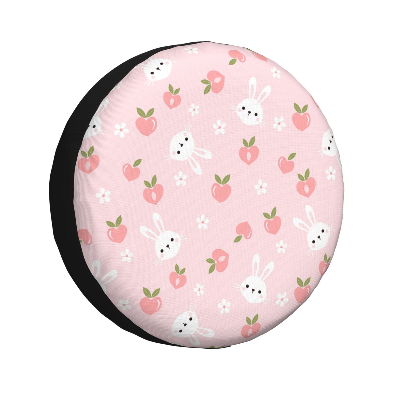 Vsdgher Rabbit And Peach for Spare Tire Cover, Tire Wheel Protector ...
