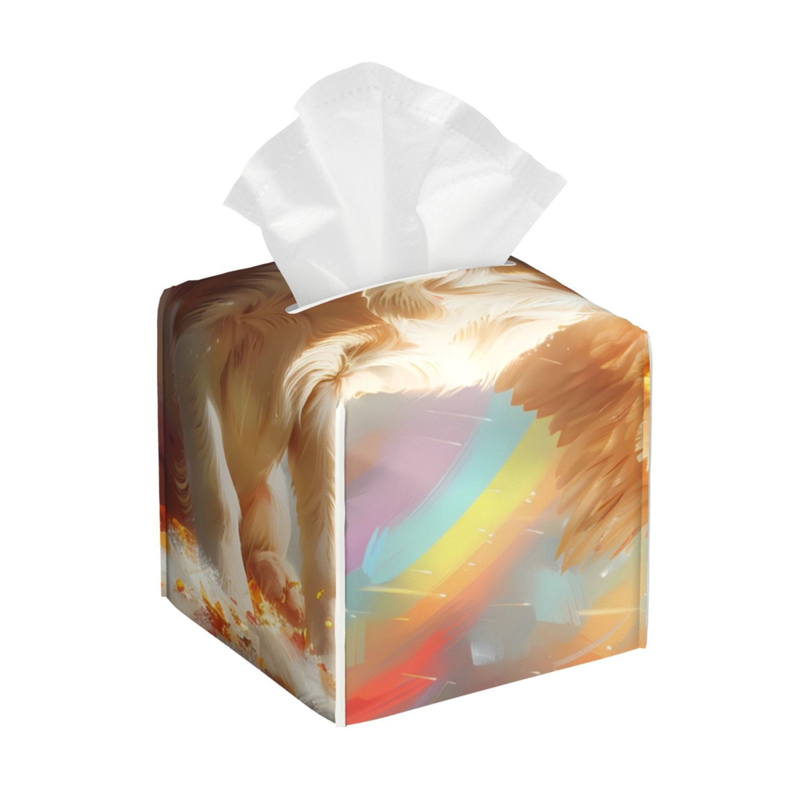 Vsdgher Rainbow English Cocker Spaniel Pattern Tissue Box Cover Holder ...