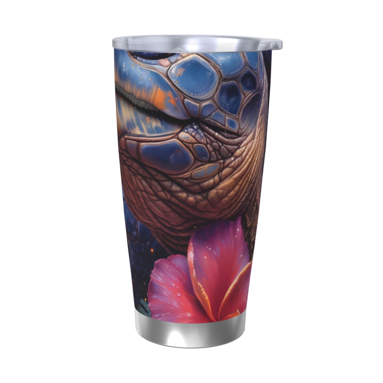 Vsdgher Realistic Flower Turtle 20 Oz Stainless Steel Vacuum Insulated ...
