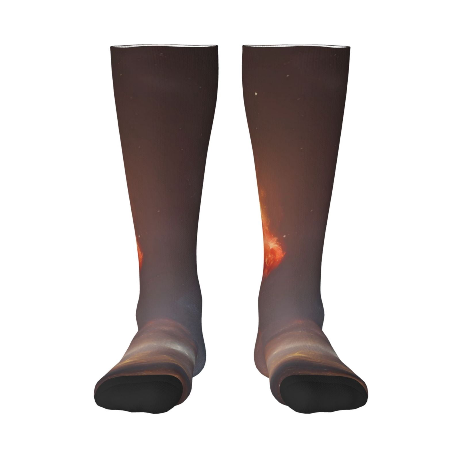 Vsdgher Red And Blue Fire Dragon D Print Thigh High Socks Extra Long ...