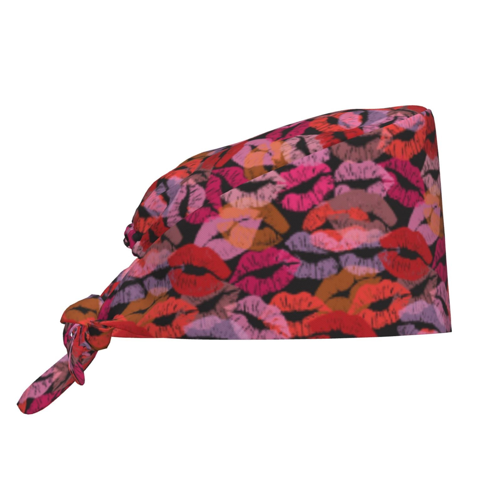 Vsdgher Red Lips Kissing Men Women Adjustable Cap Working Hat Tie Back ...