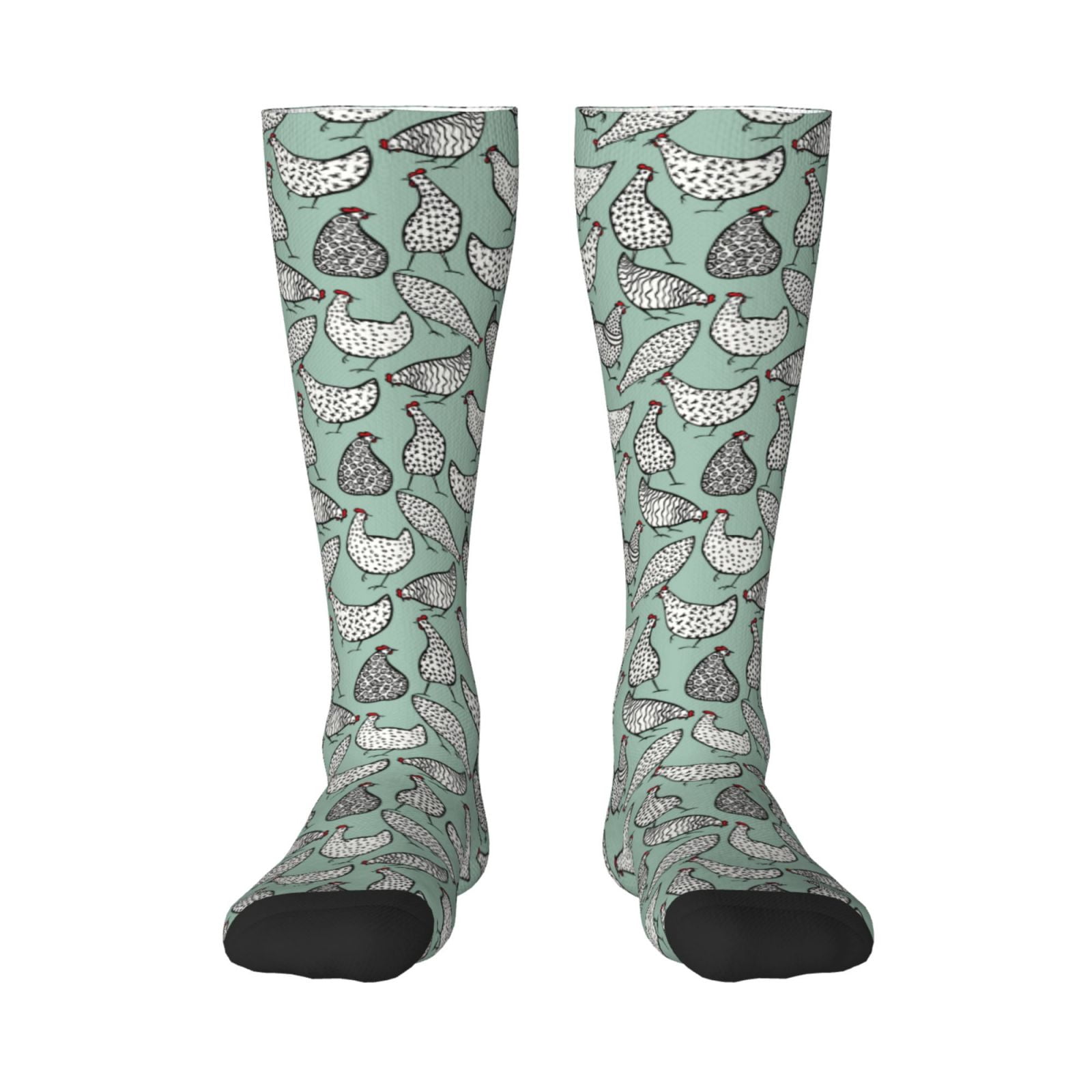 Vsdgher Retro Rooster4 Print Thigh High Socks Extra Long Stretchy Sock ...