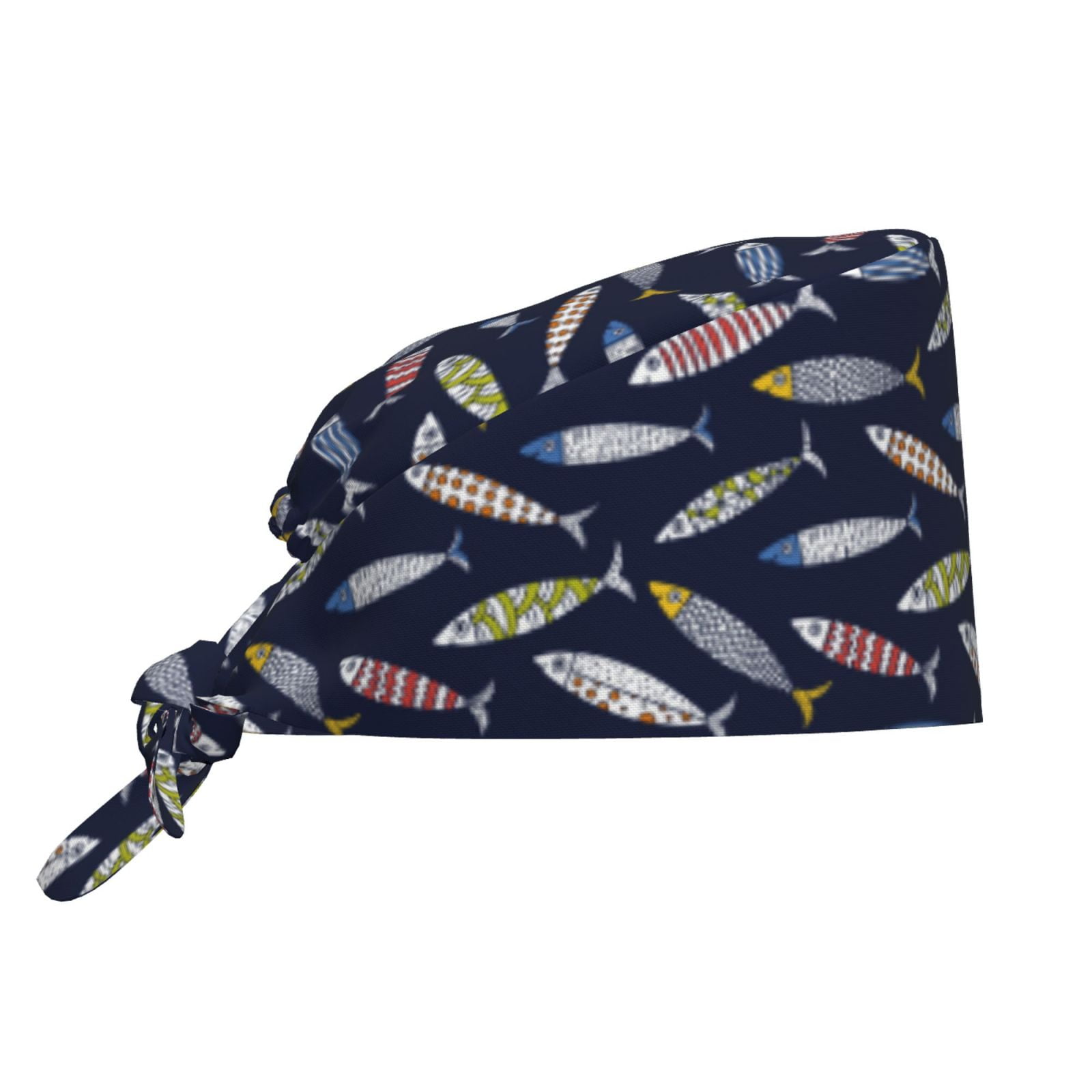 Vsdgher Sardine Men Women Adjustable Cap Working Hat Tie Back Cap, Work ...