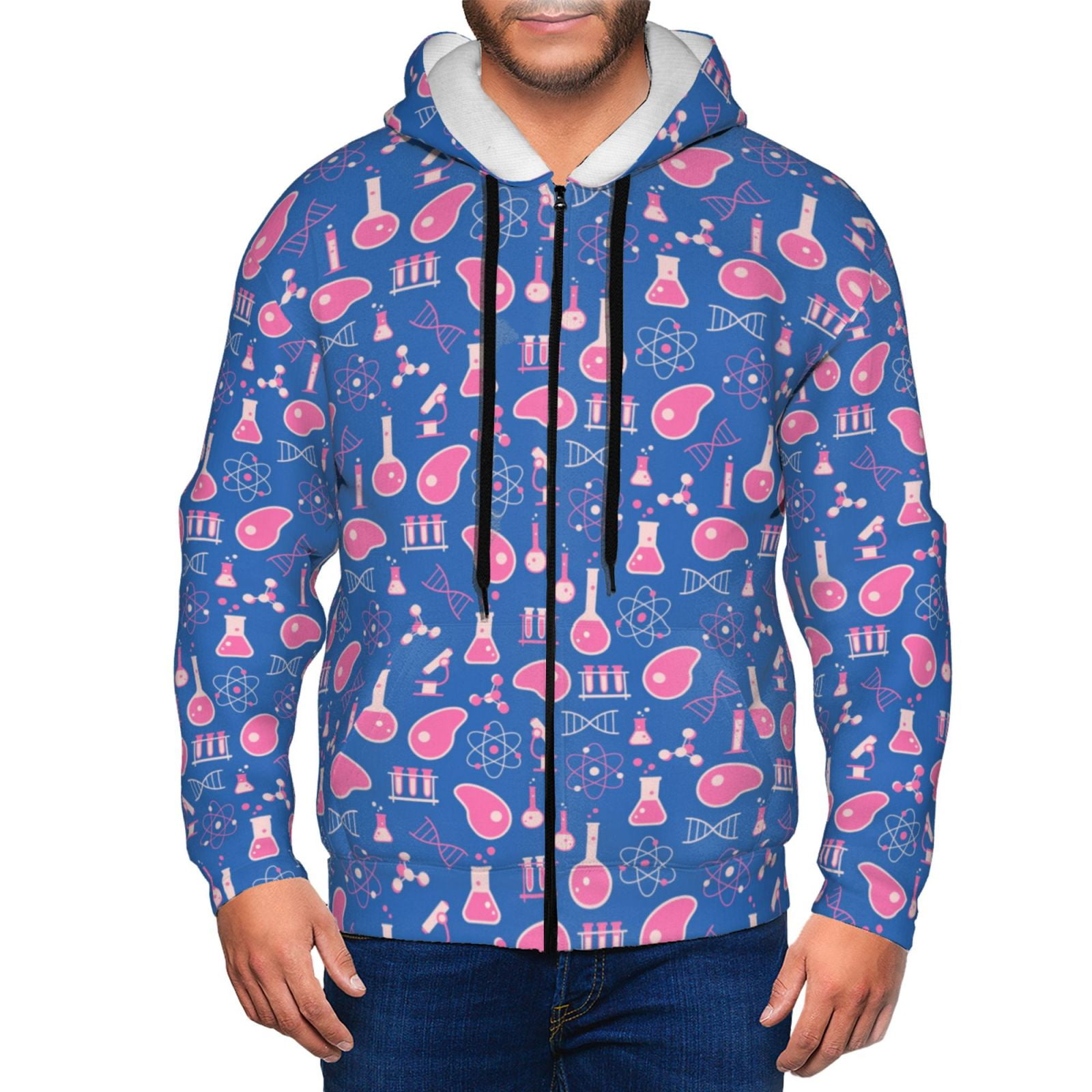 Vsdgher Science Experiment Mens Hoodies Zip Hoodie, Hoodies for Men ...