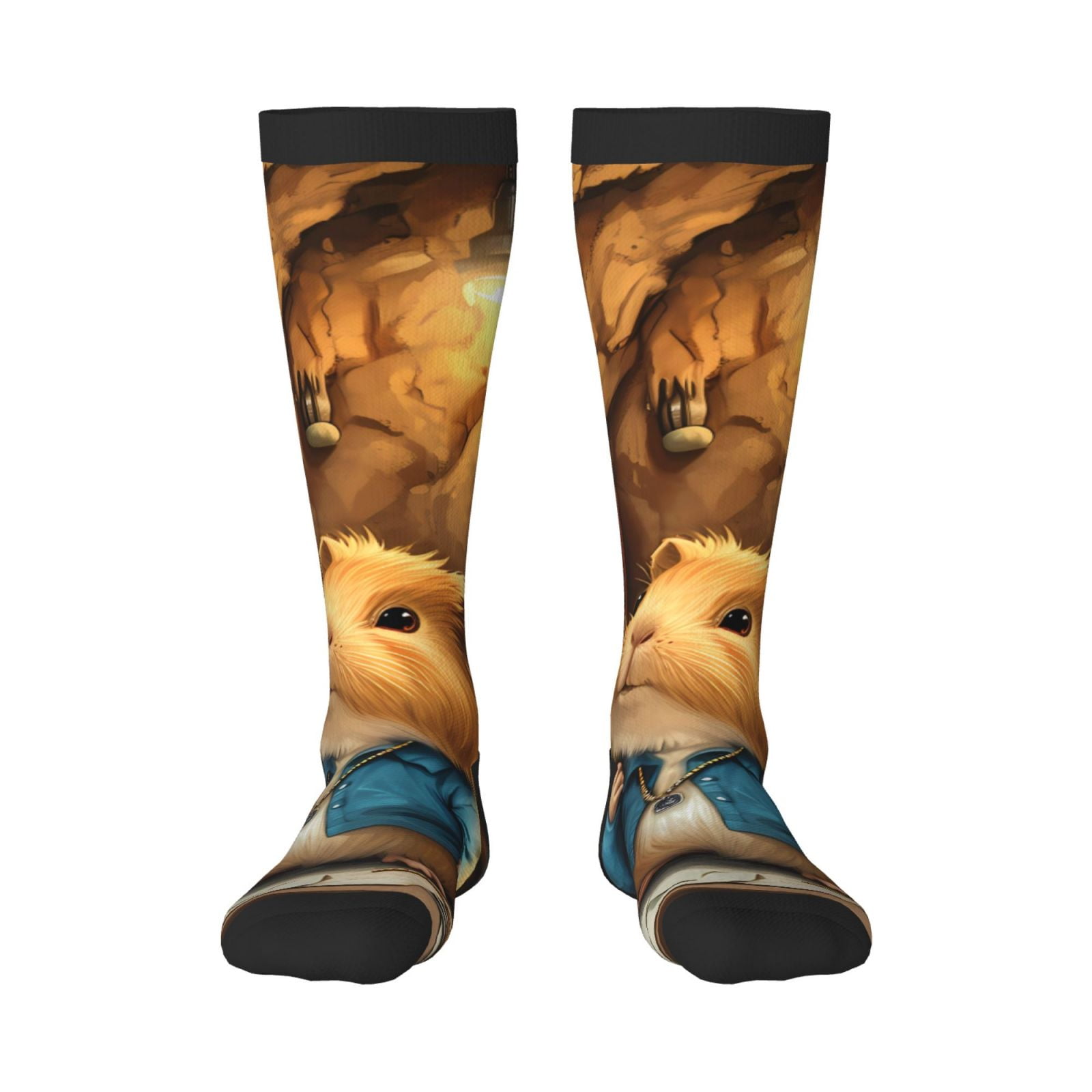 Vsdgher Scientist Guinea Pig Print Thigh High Socks Extra Long Stretchy ...