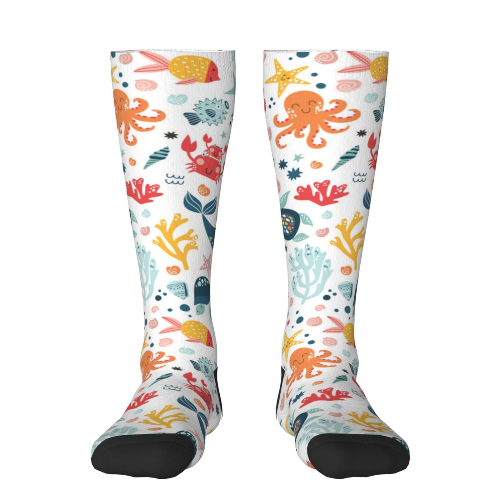 Vsdgher Sea Life 1 Print Thigh High Socks Extra Long Stretchy Sock ...