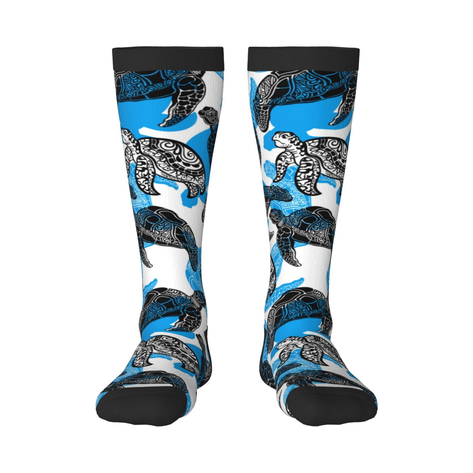 Vsdgher Sea Turtle Life Print Thigh High Socks Extra Long Stretchy Sock ...