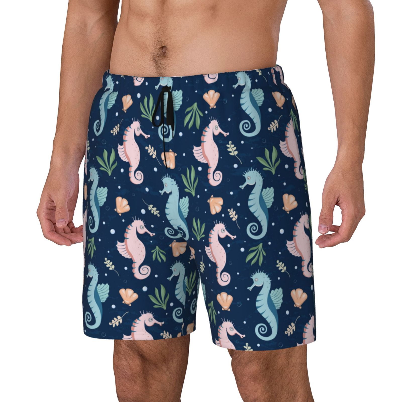 Vsdgher Seahorses And Plants for Mens Swim Trunks with Compression ...