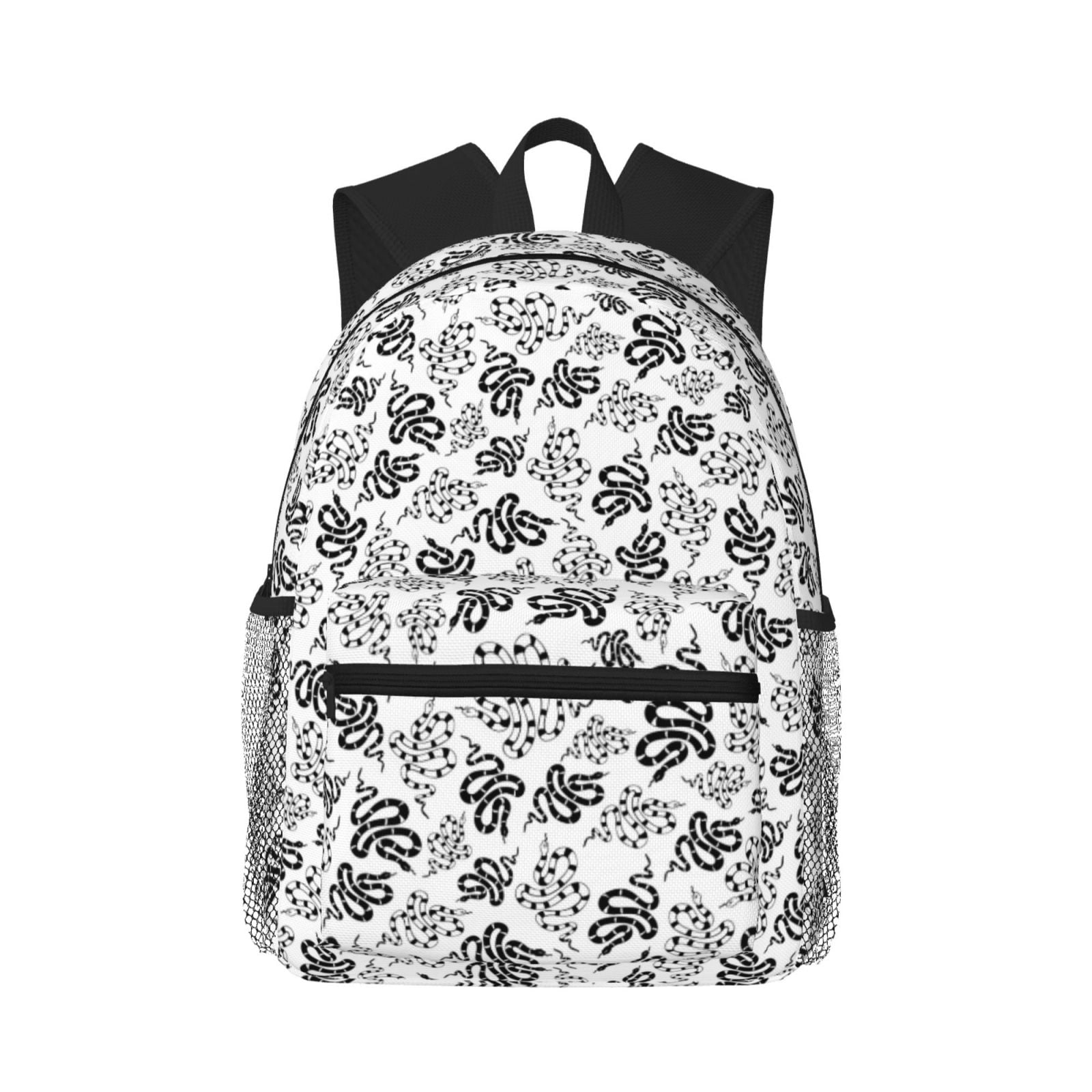 Vsdgher Snake Print Unisex Large Capacity Bookbag Schoolbag Casual ...