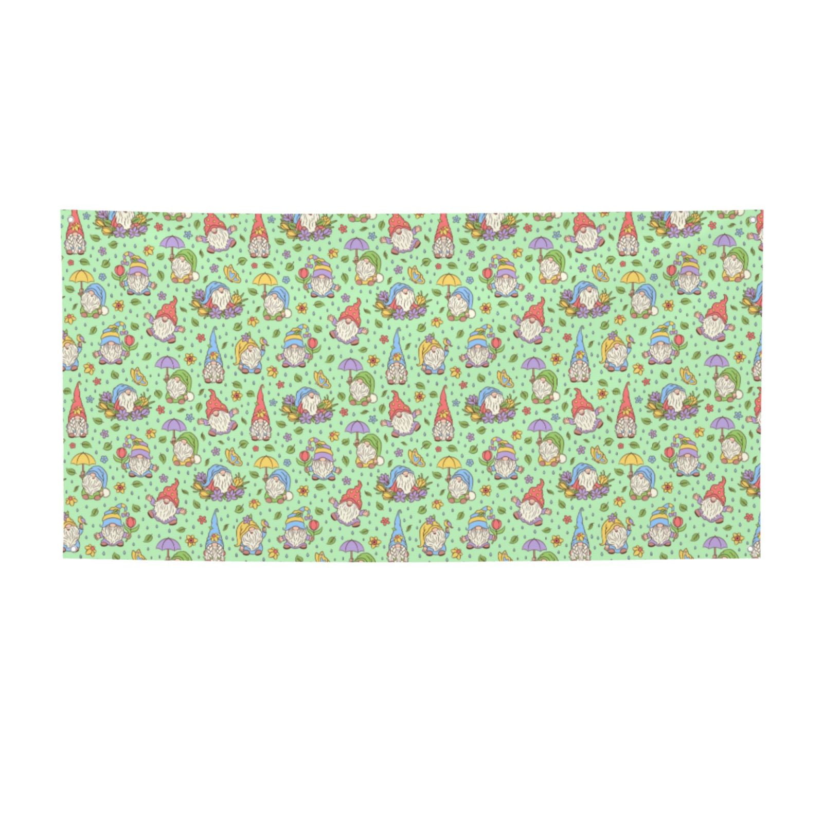 Vsdgher Spring Gnomes Custom Banner Large Happy Birthday Banner Sign ...