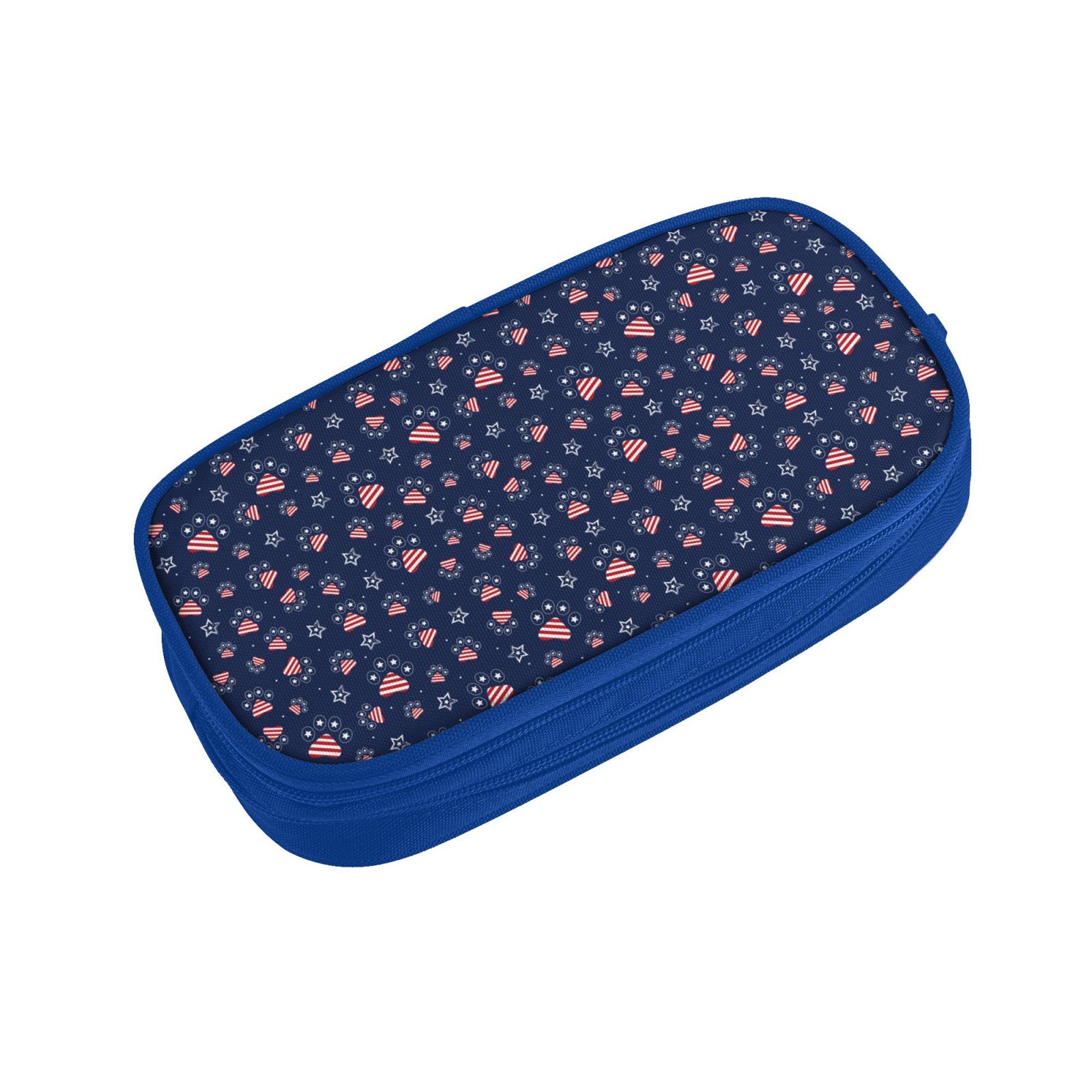 Vsdgher Star Dog Paw Print Large Capacity Pencil Case Pouch with Zipper ...