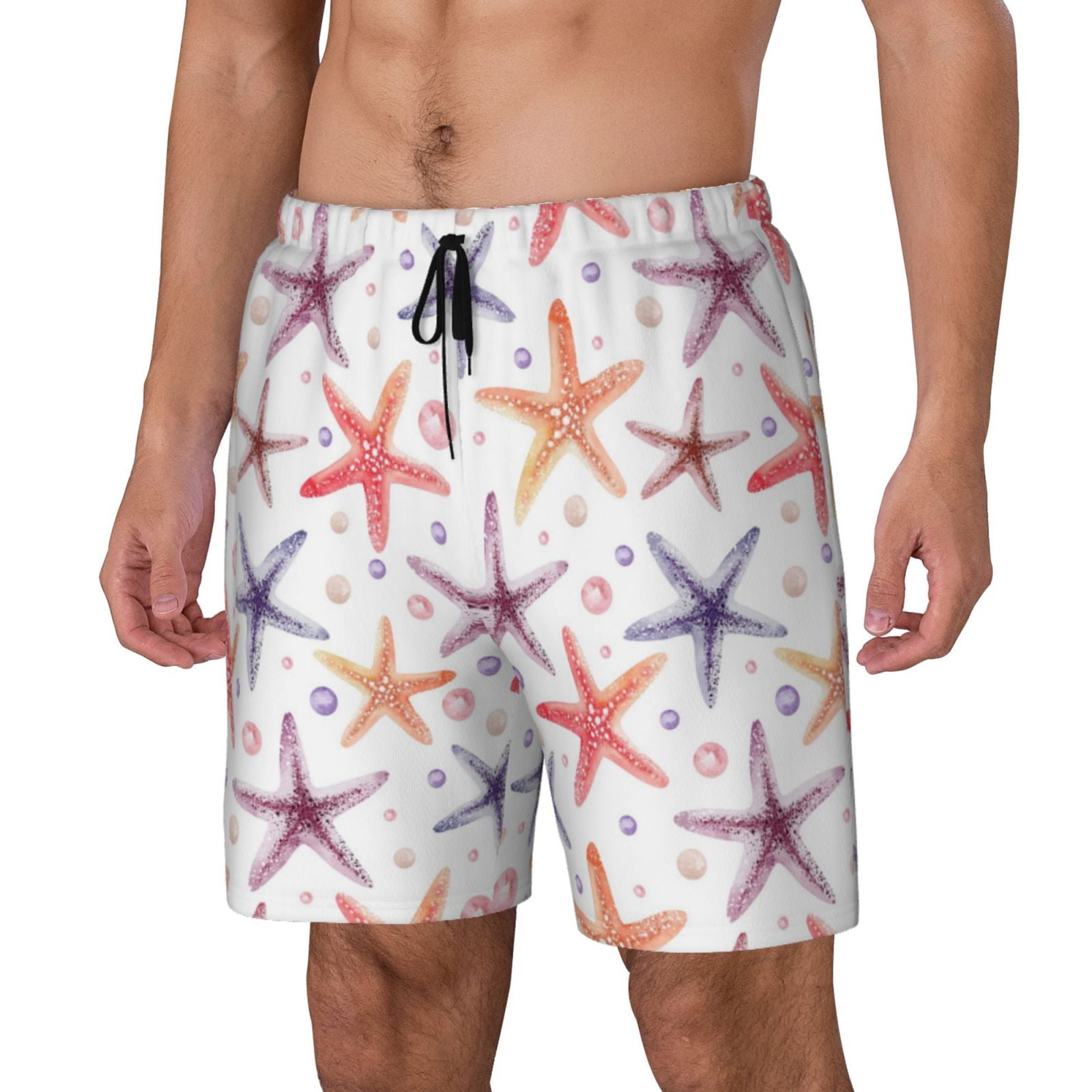 Vsdgher Starfish 1 for Mens Swim Trunks with Compression Liner Swim ...