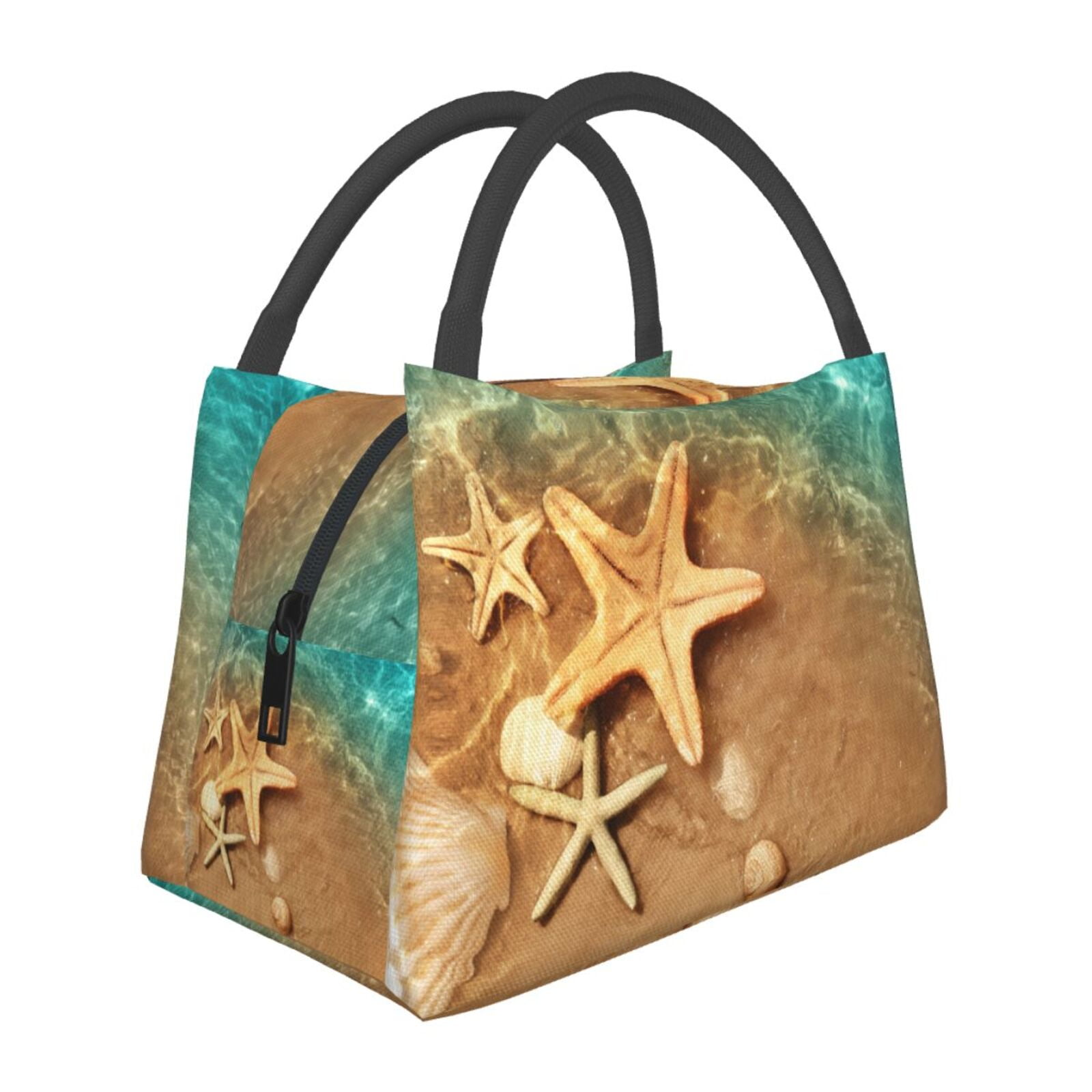 Vsdgher Starfish And Seashell 1 Print Insulated Reusable Bags with ...