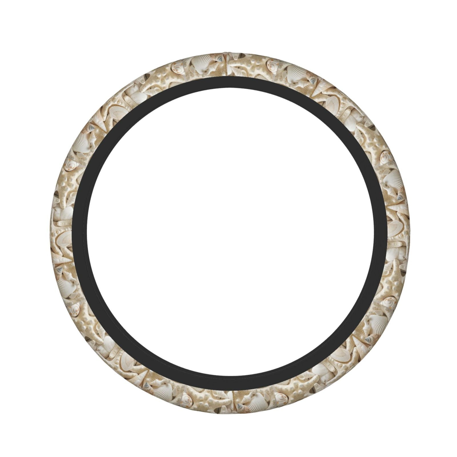 Vsdgher Starfish and Sea Shells Pattern Elastic Car Steering Wheel ...