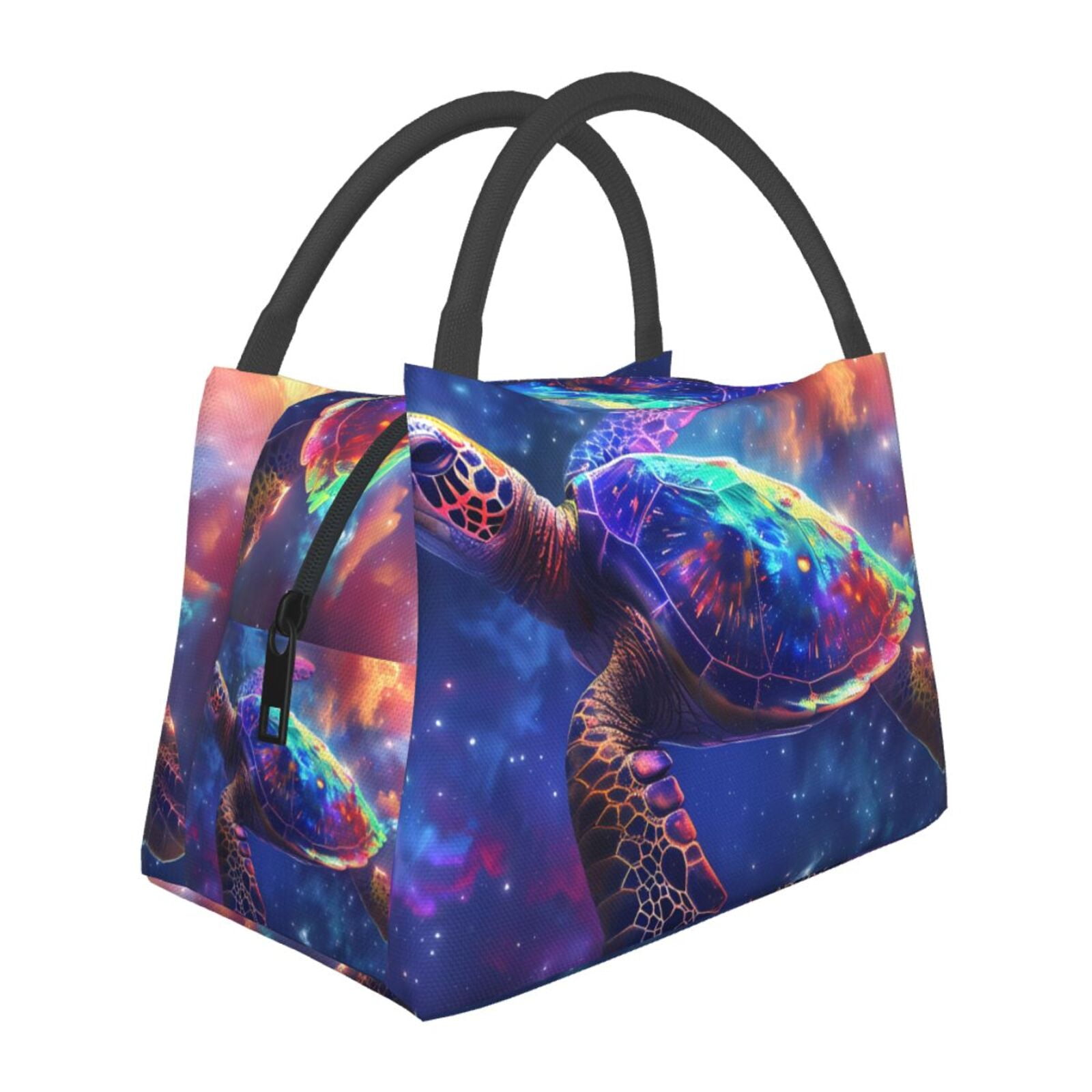 Vsdgher Starry Sky Turtle Print Insulated Reusable Bags with Sturdy ...