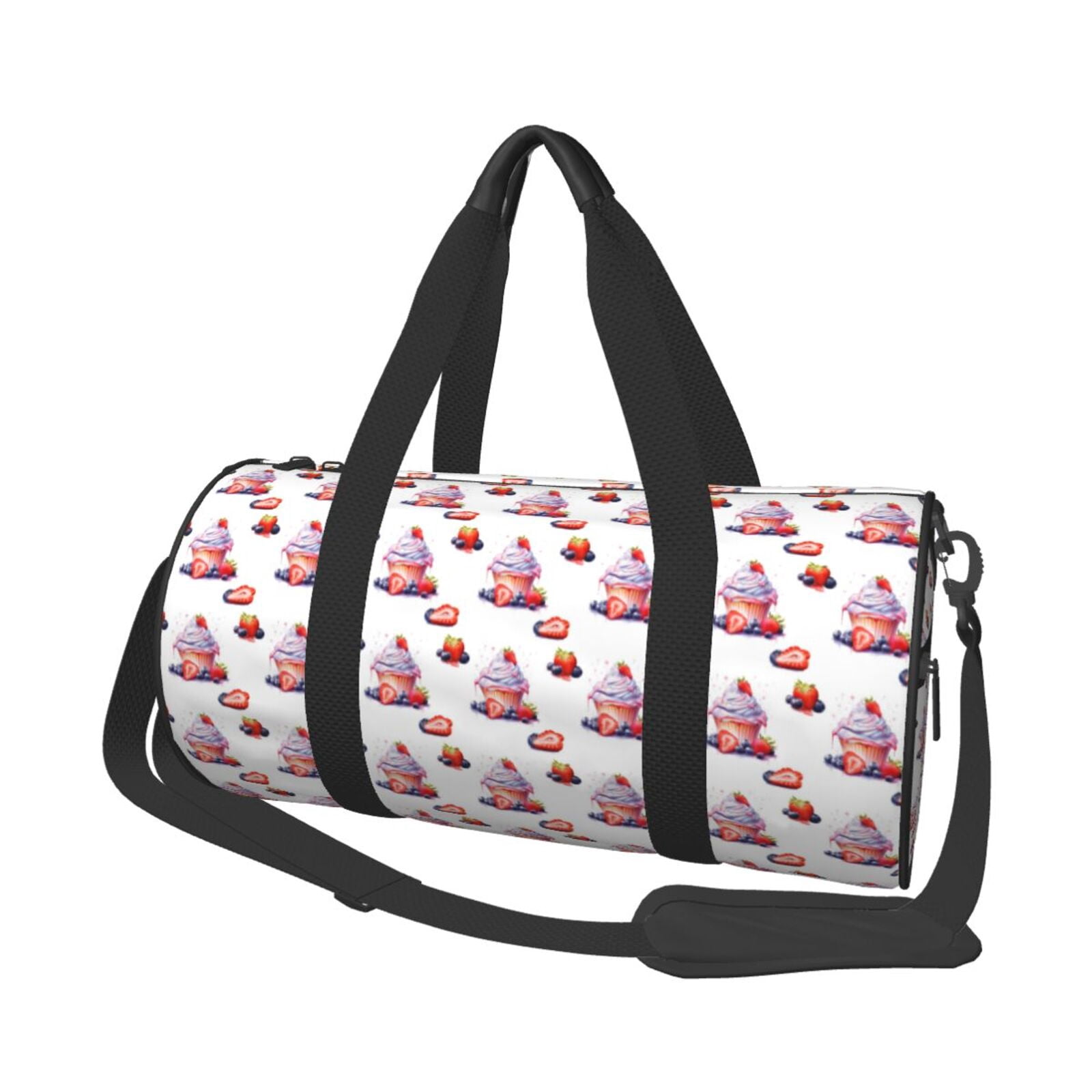 Vsdgher Strawberry Blueberry Cream Cake 45L Foldable Duffel Bag, Sports ...