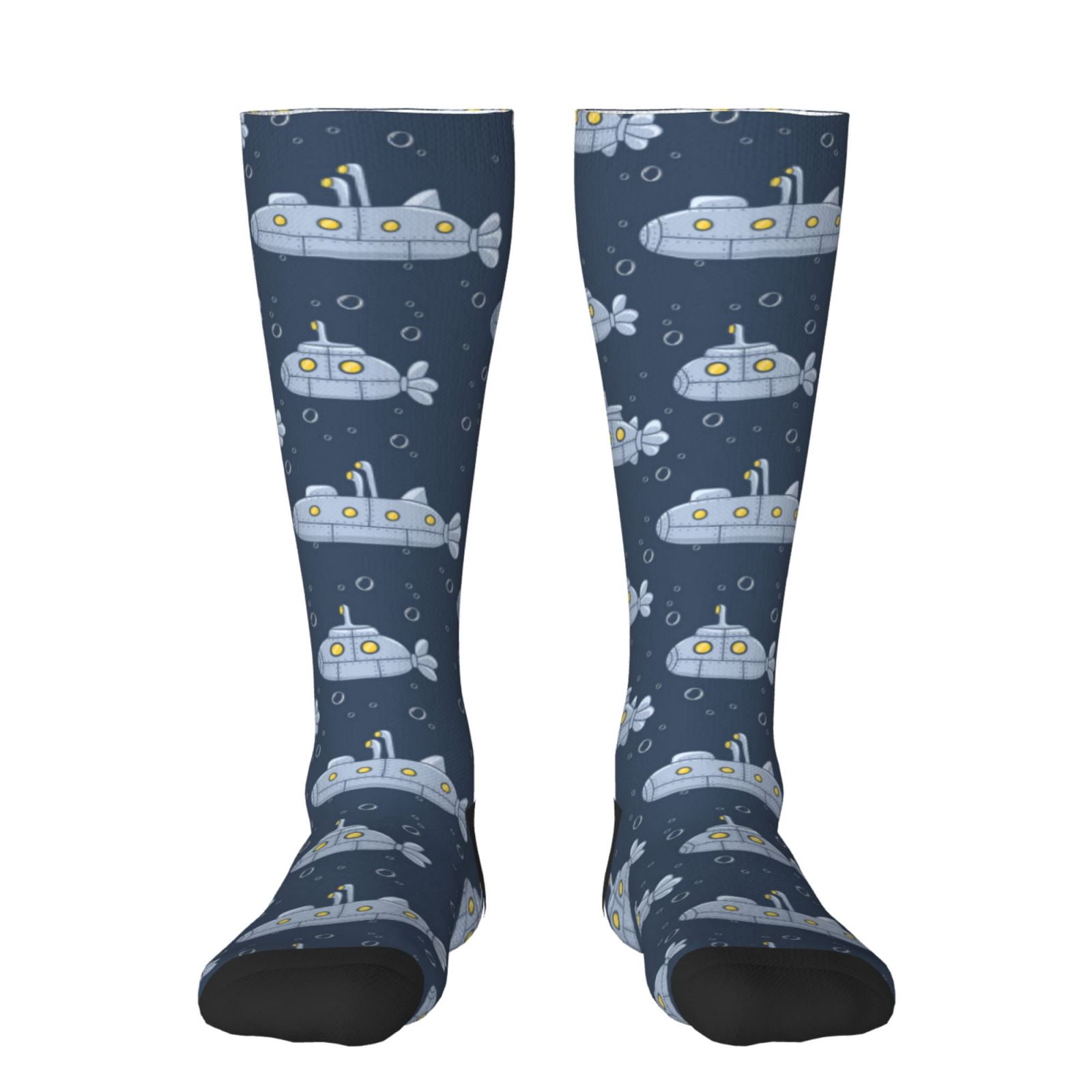 Vsdgher Submarine With Periscope Print Thigh High Socks Extra Long ...
