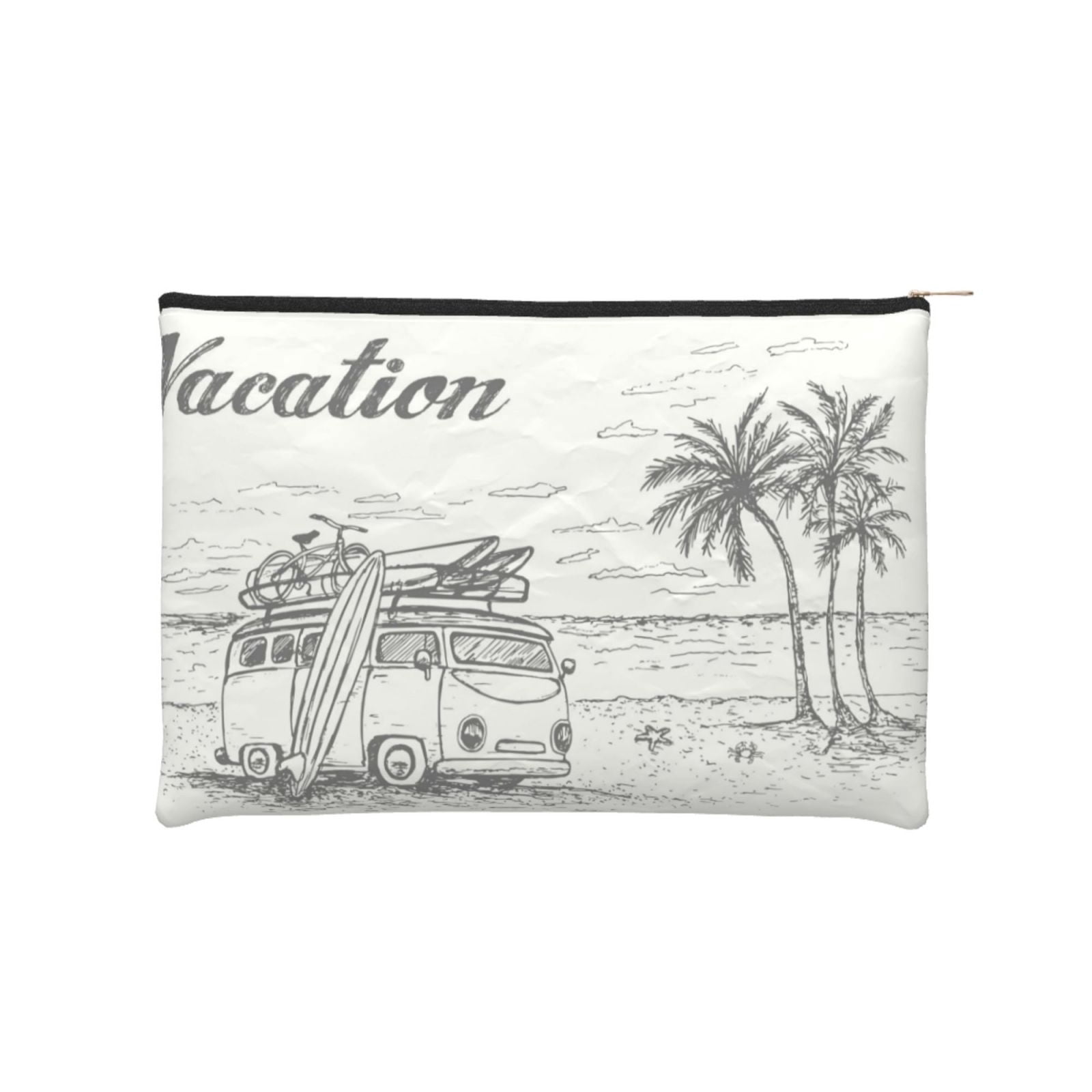 Vsdgher Summer Vacation Scene With Camping Van DuPont paper portable ...