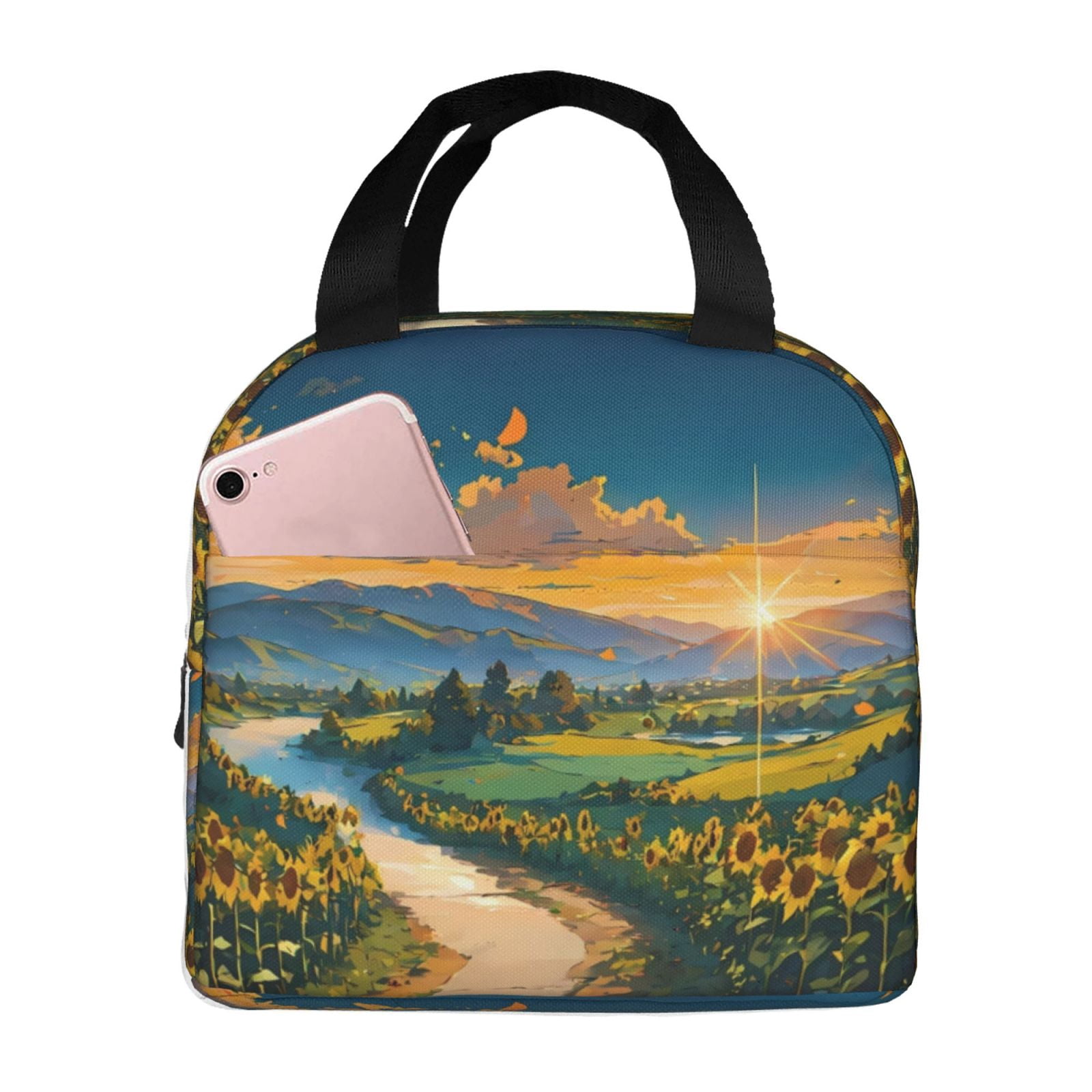 Vsdgher Sunflowers At Sunset Lunch Bag, Lunch Box for Women Adult Men ...