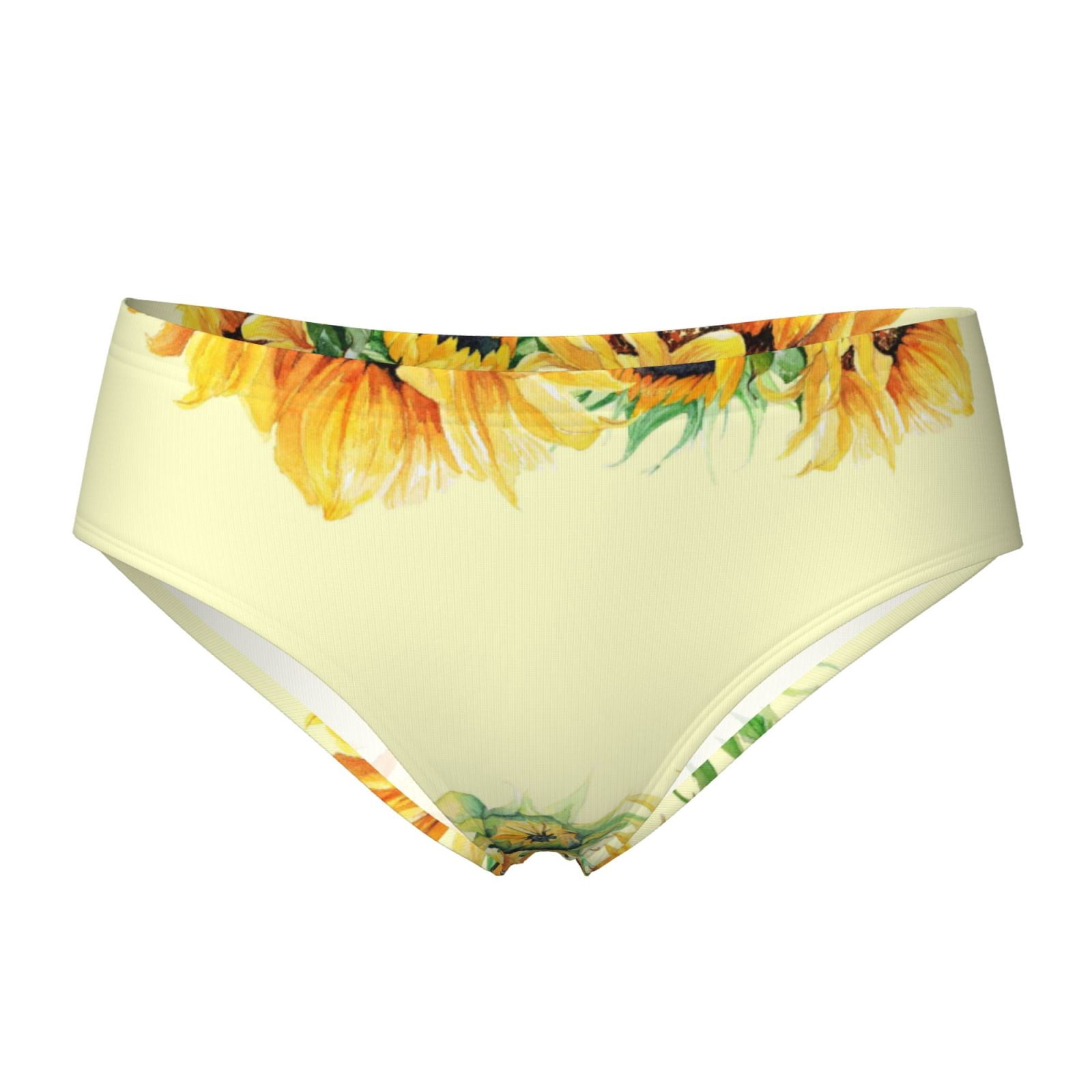 Vsdgher Sunflowers On A Yellow Background Pattern Women's Underwear Low ...